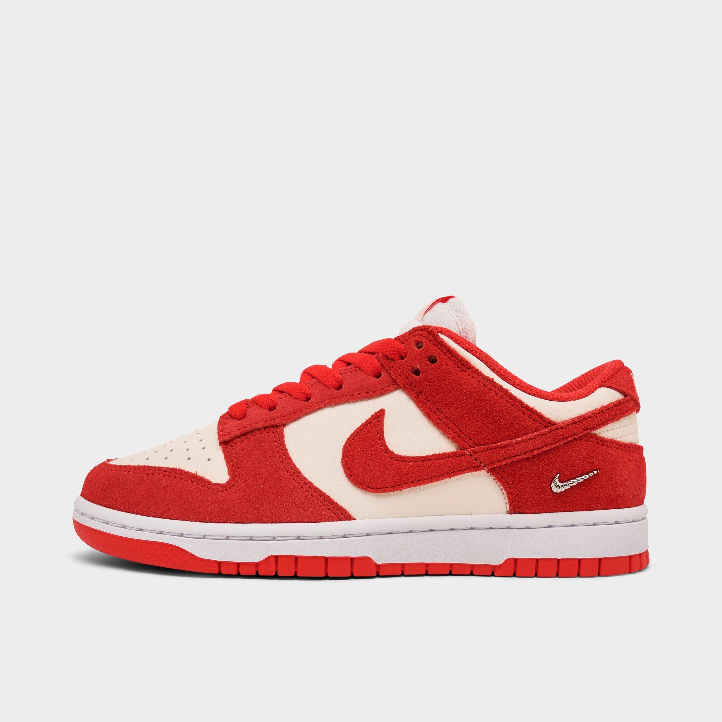 Click here for Nike Womens Dunk Low Suede Casual Shoes in Sail/Li... prices