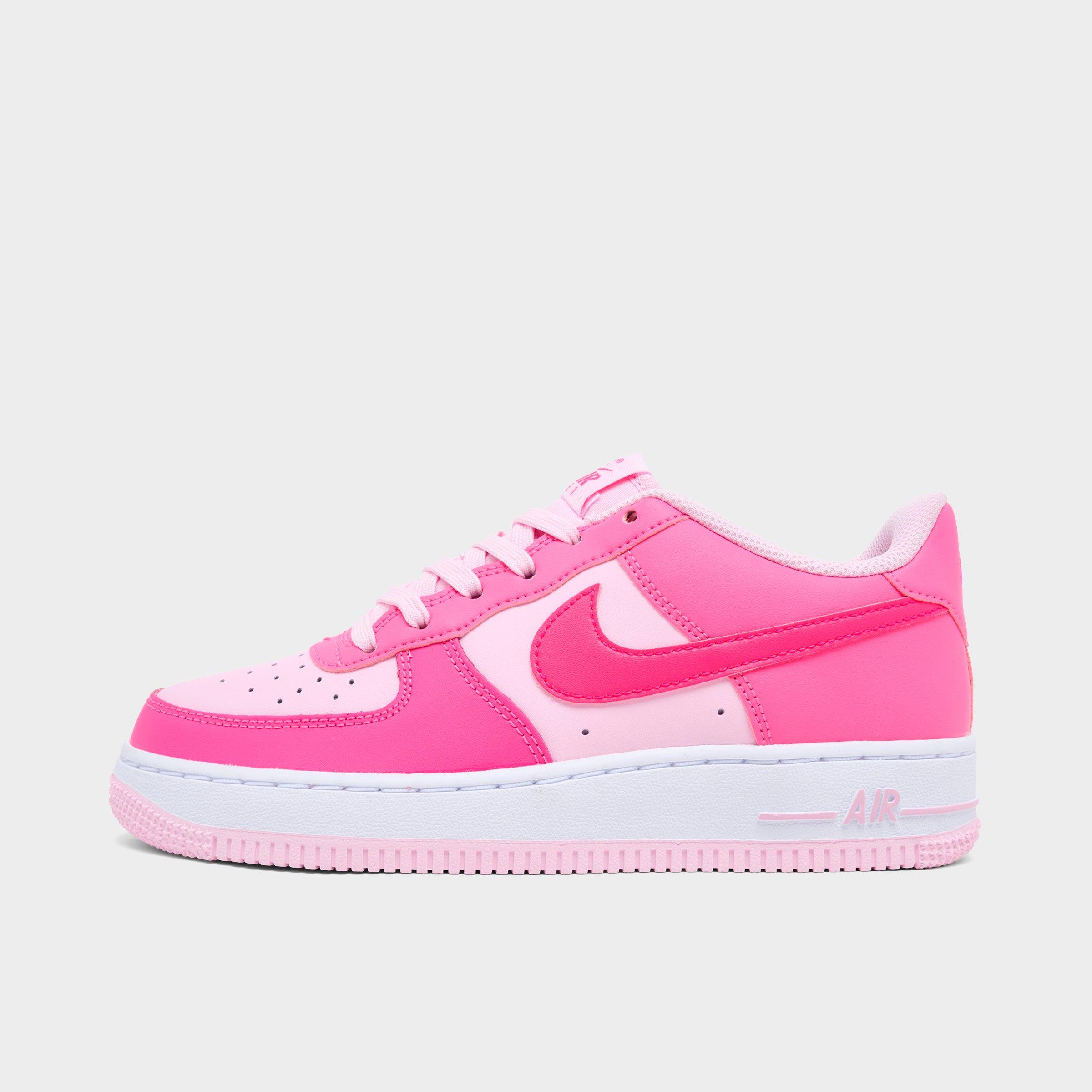 Click here for Nike Big Kids Air Force 1 Low Casual Shoes in Pink... prices