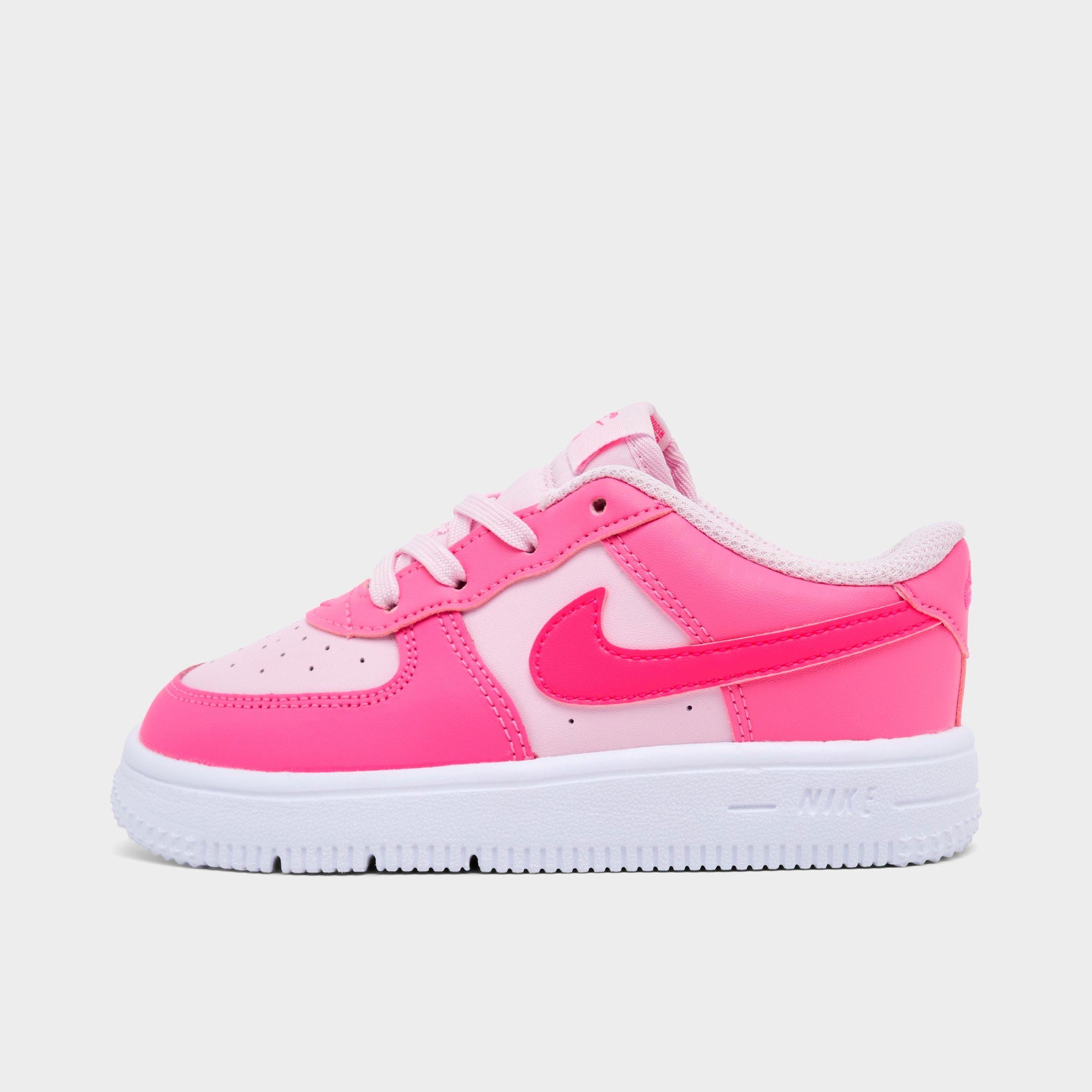 Click here for Nike Kids Toddler Force 1 Low Casual Shoes in Pink... prices