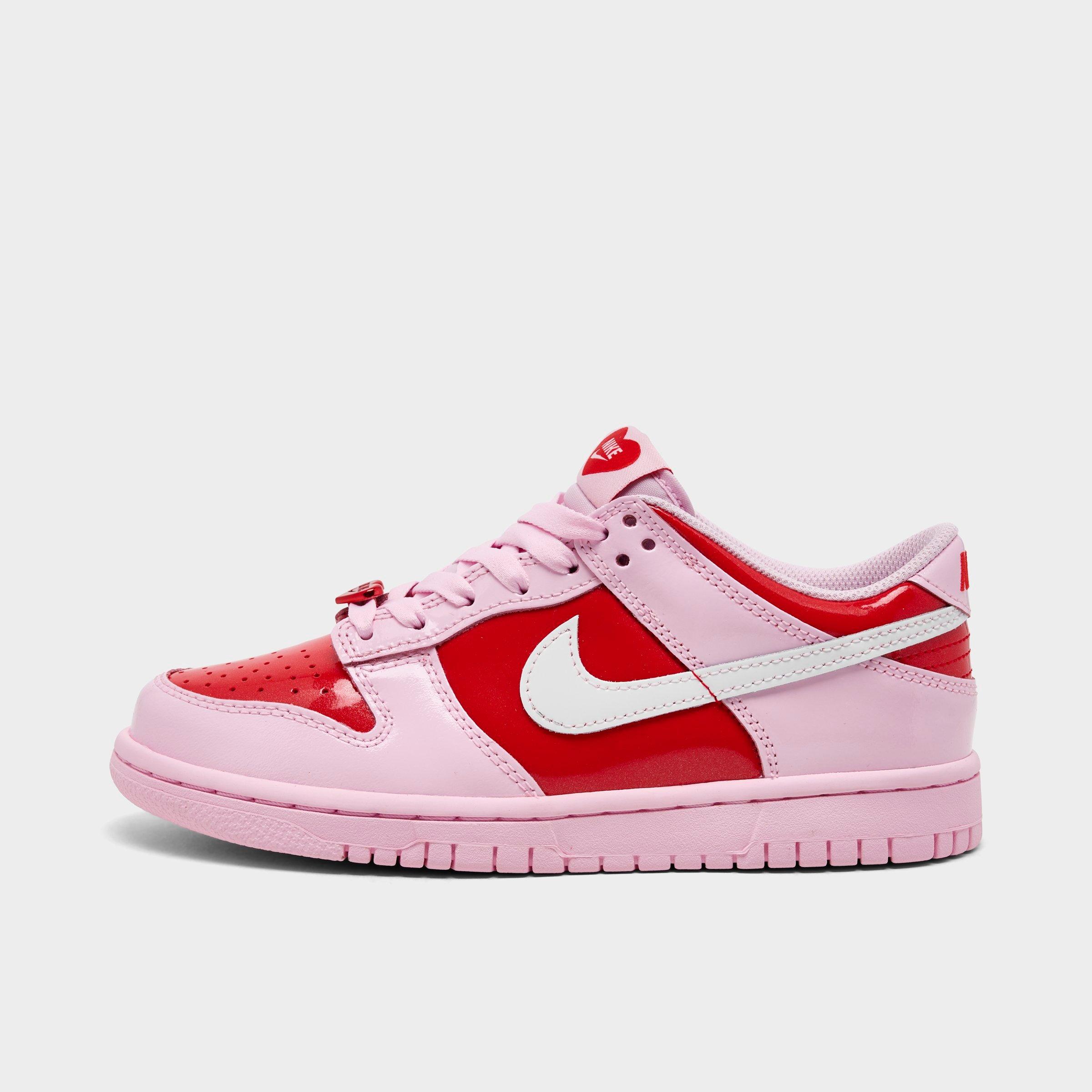 Click here for Nike Girls Big Kids Dunk Low Casual Shoes in Pink... prices