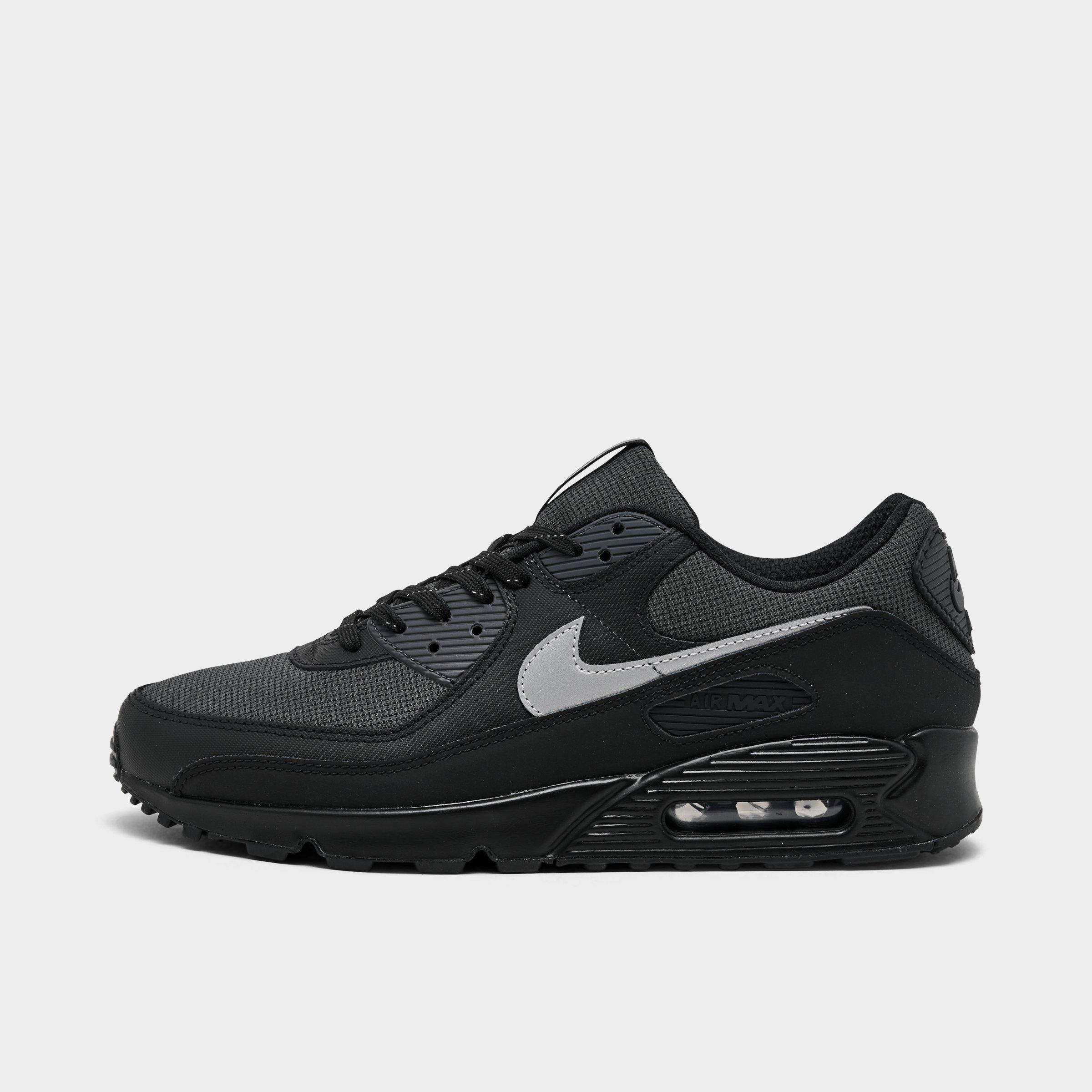 Click here for Nike Mens Air Max 90 Casual Shoes in Black/Reflect... prices
