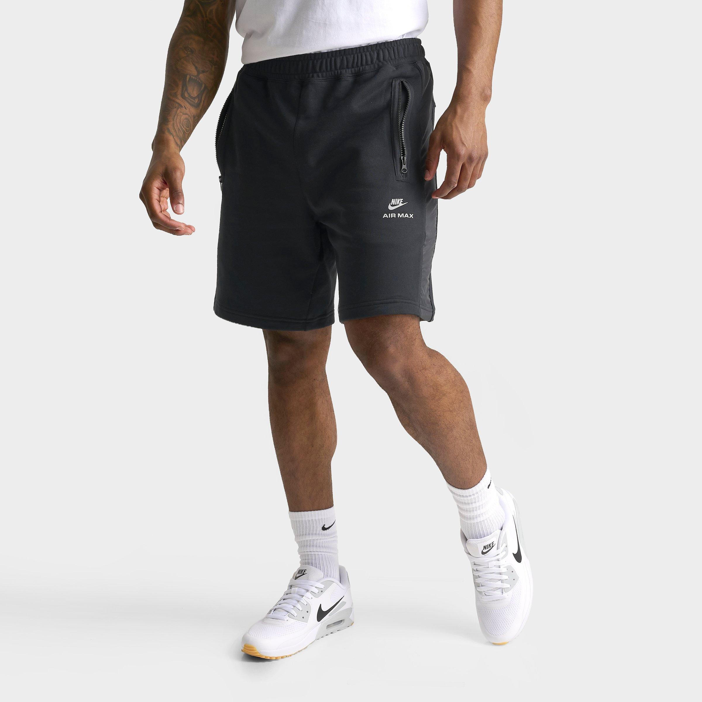 Click here for Nike Mens Sportswear Air Max Fleece Shorts in Blac... prices