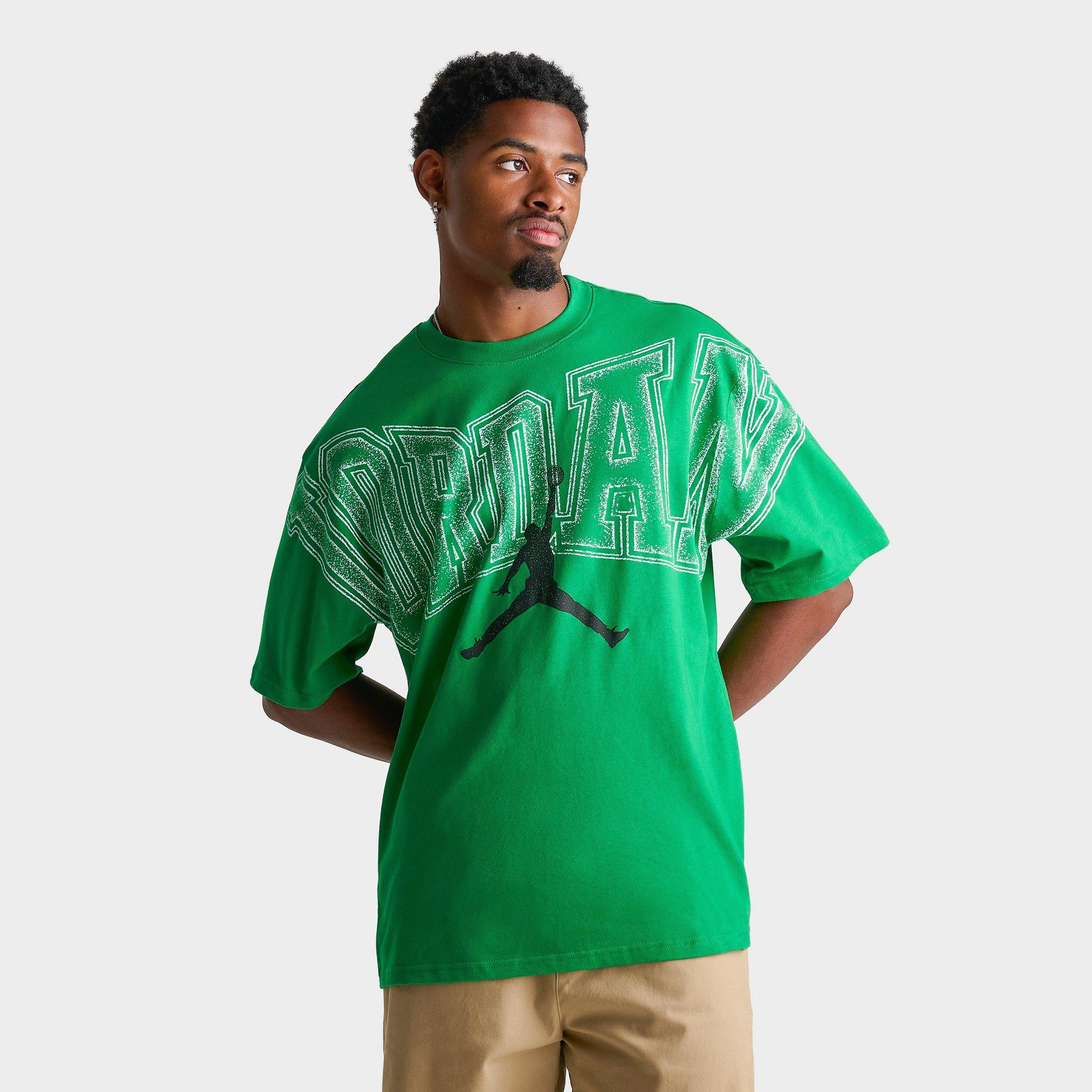 Click here for Jordan Mens Stretch Graphic T-Shirt in Lucky Green... prices