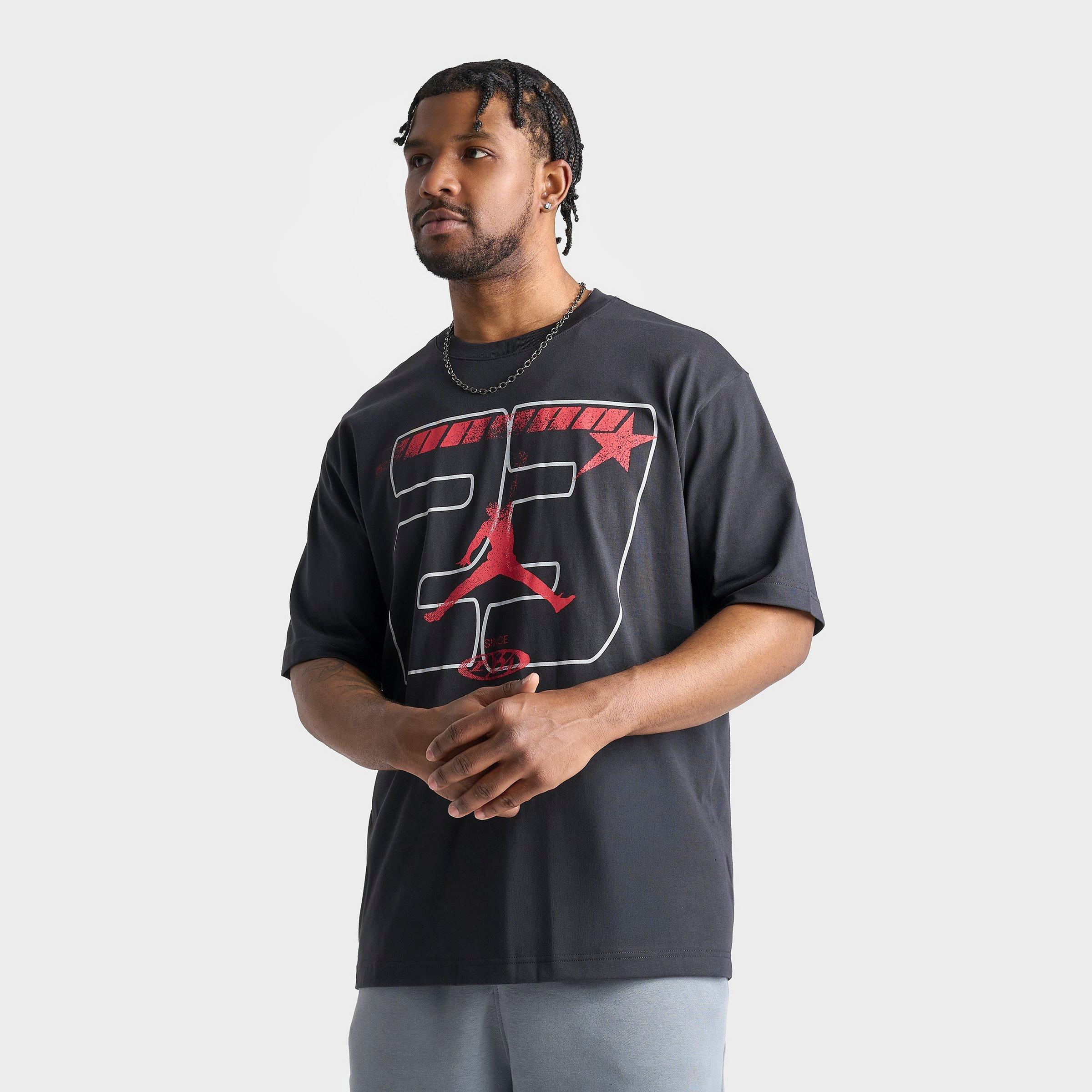 Click here for Jordan Mens 23 Star Graphic T-Shirt in Off Noir Si... prices