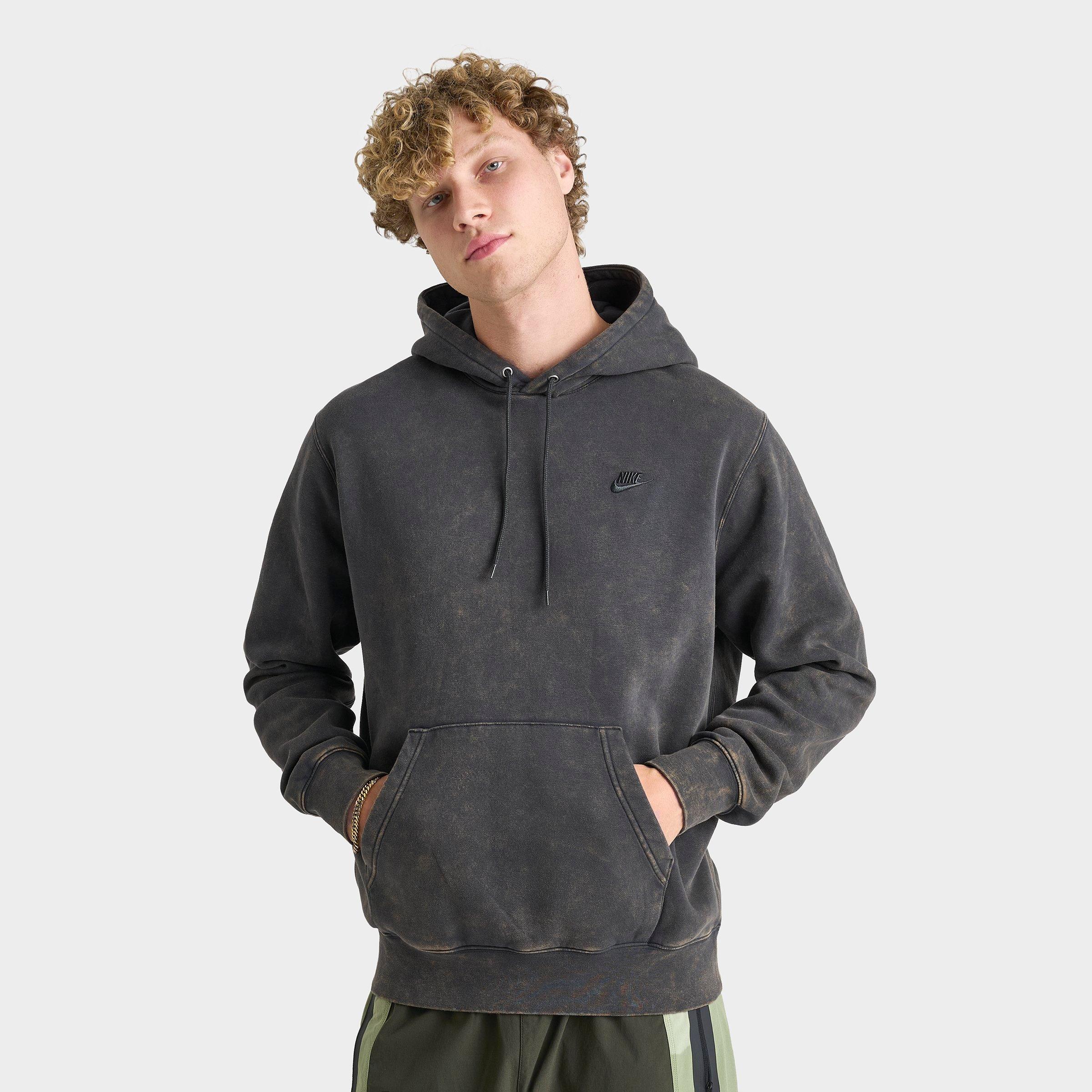 Click here for Nike Mens Sportswear Club Washed Fleece Hoodie in... prices