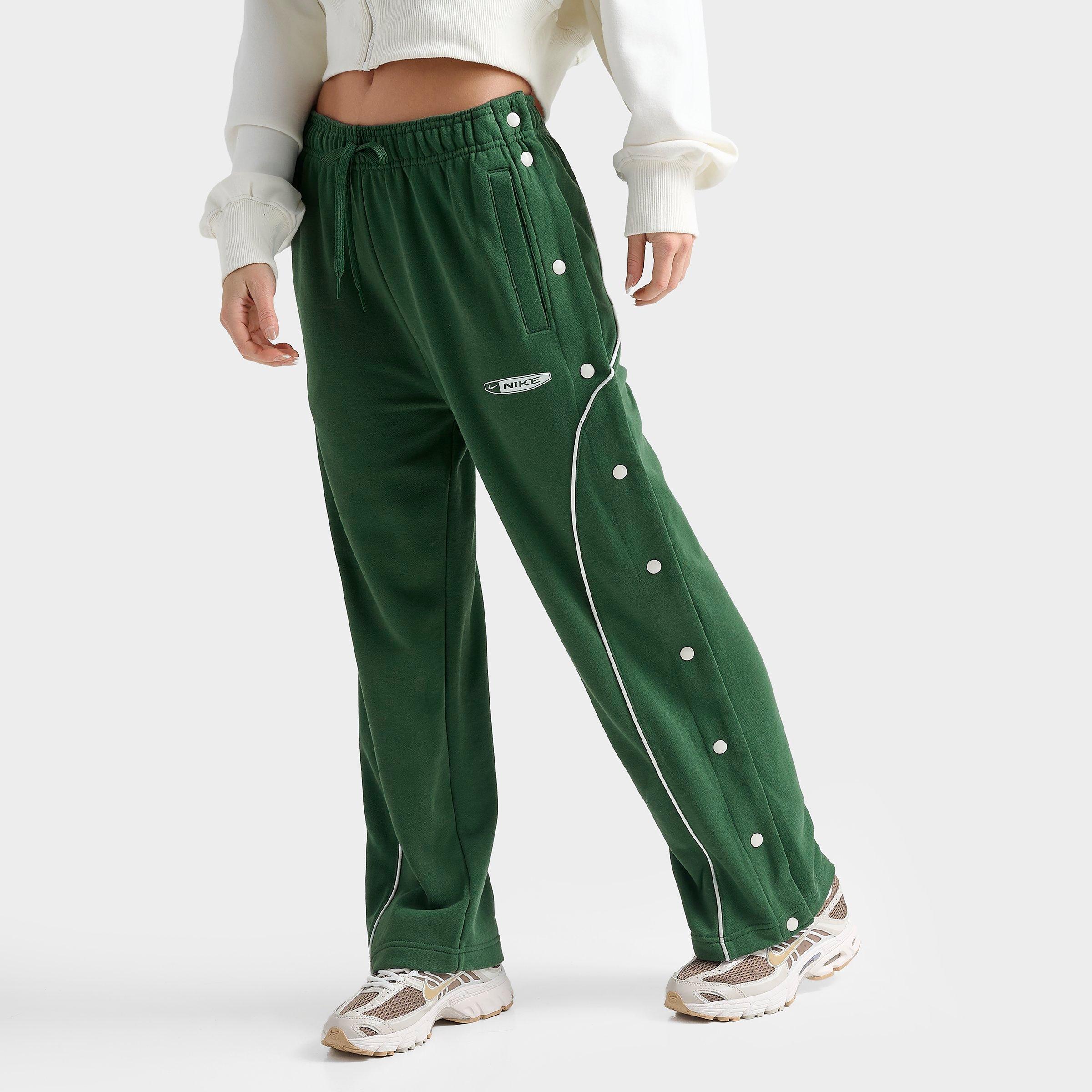Click here for Nike Womens Fleece Tearaway Pants in Fir/Light Sil... prices