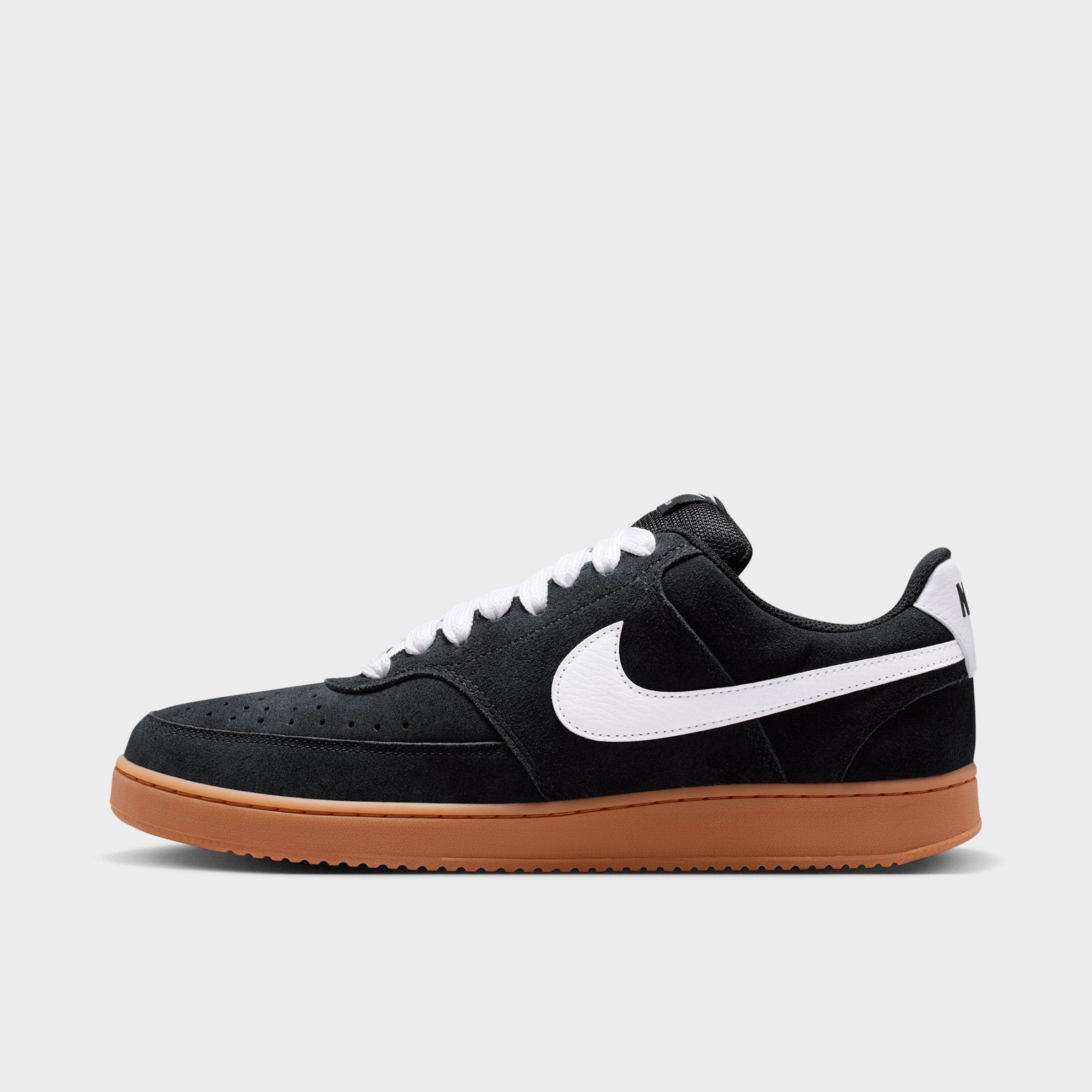 Click here for Nike Mens Court Vision Low Casual Shoes in Black/G... prices