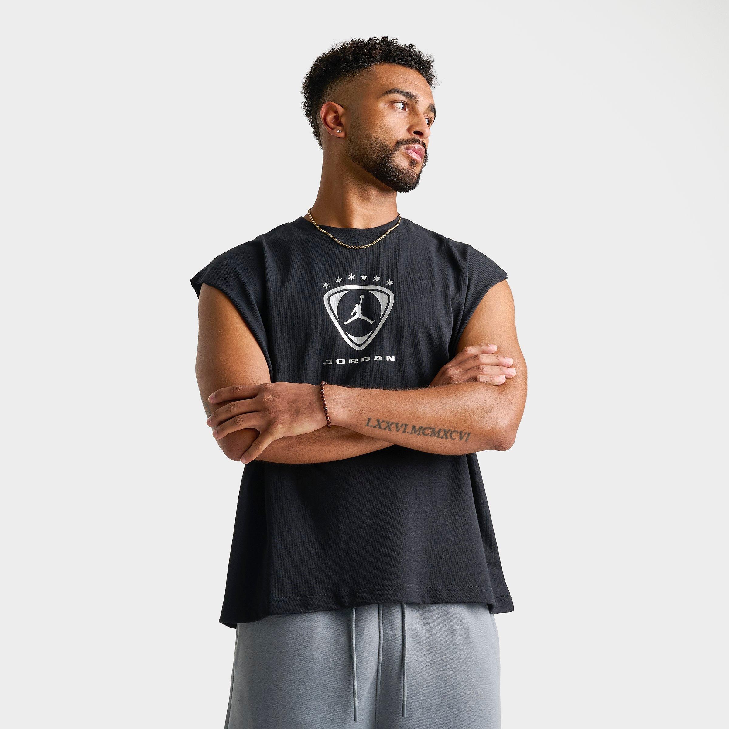 Click here for Jordan Mens Brooklyn Sleeveless Top in Black/Metal... prices