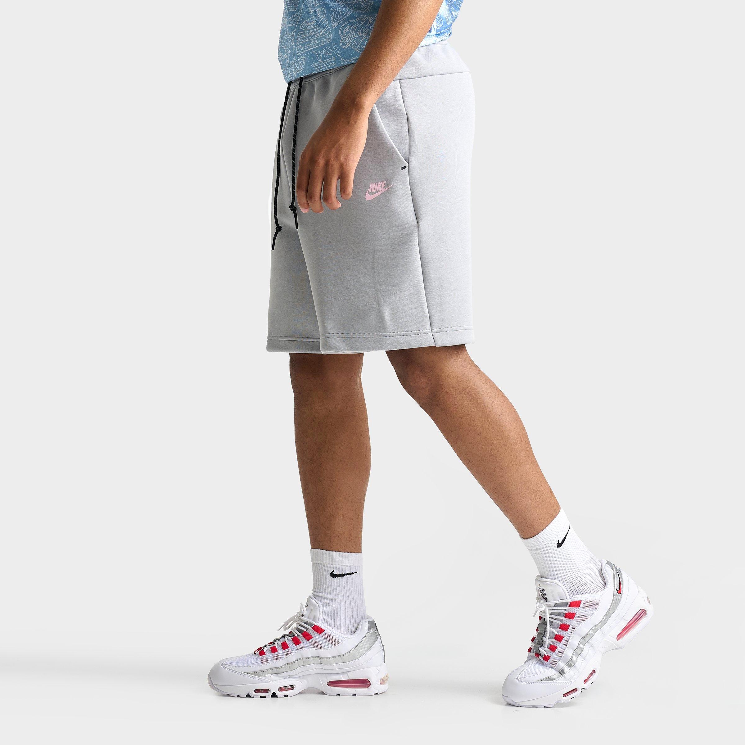 Click here for Nike Mens Tech Fleece Shorts in Smoke Grey/White S... prices