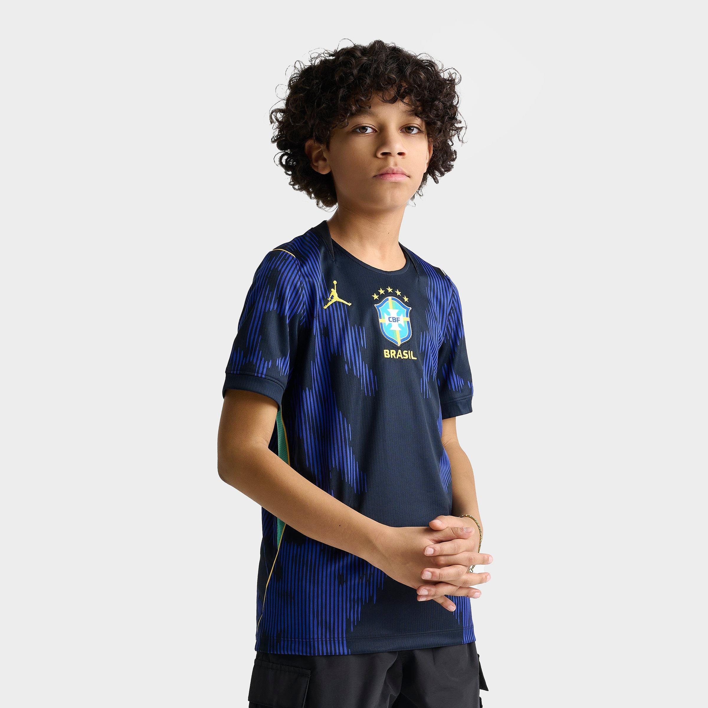 Click here for Jordan Big Kids Brazil 26 Stadium Away Dri-FIT Rep... prices
