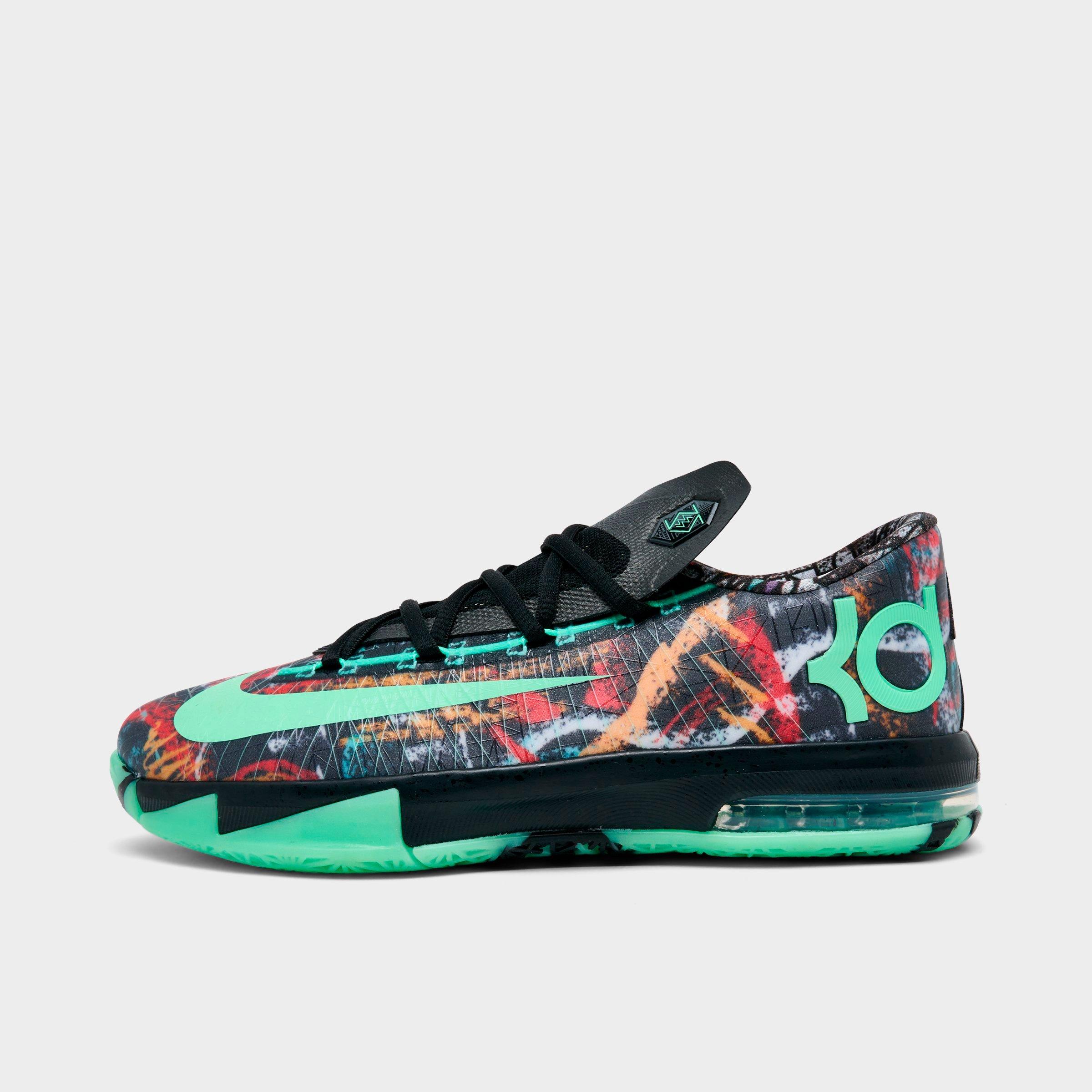 Click here for Nike Big Kids KD 6 Basketball Shoes in Green Glow/... prices