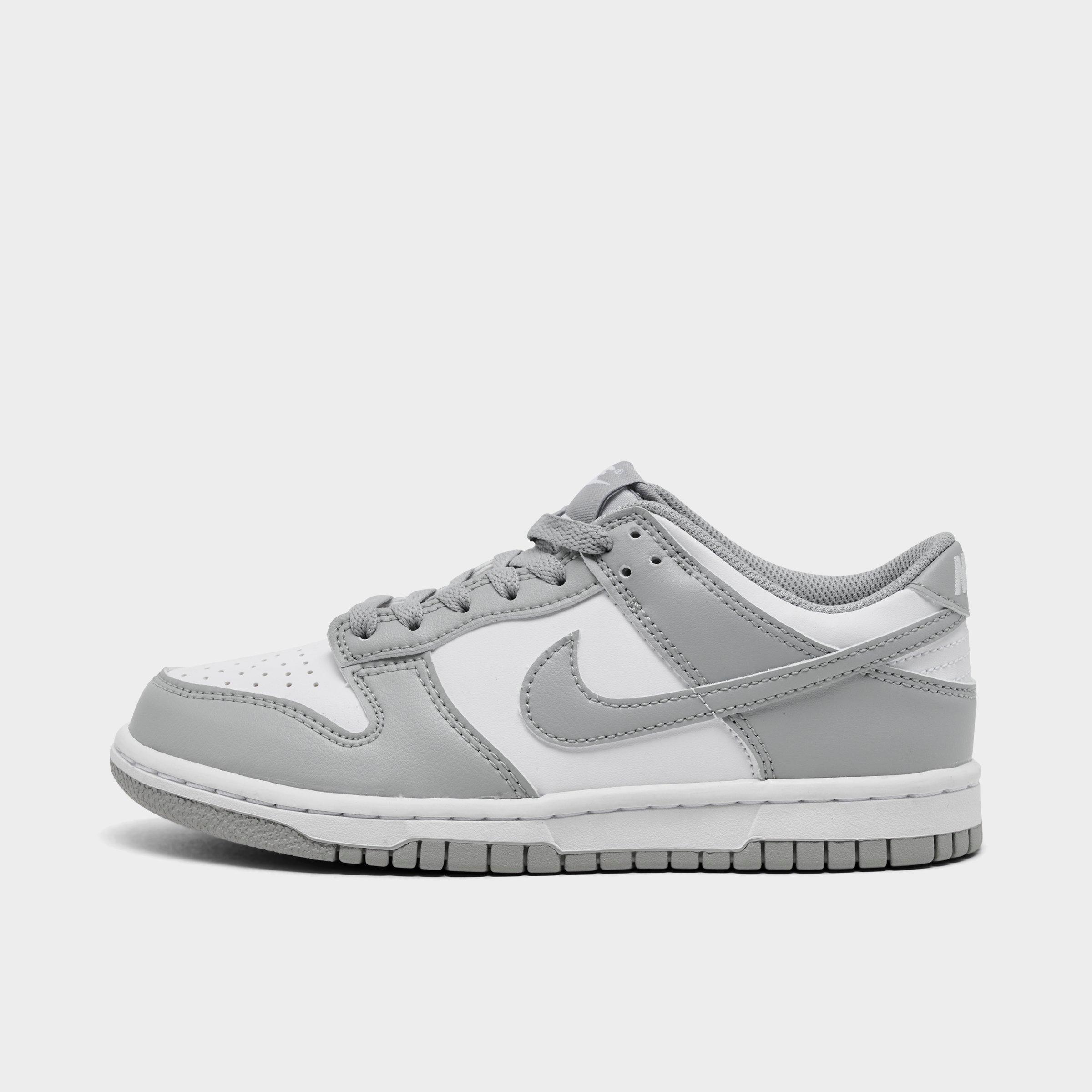 Click here for Nike Big Kids Dunk Low Casual Shoes in White/Light... prices