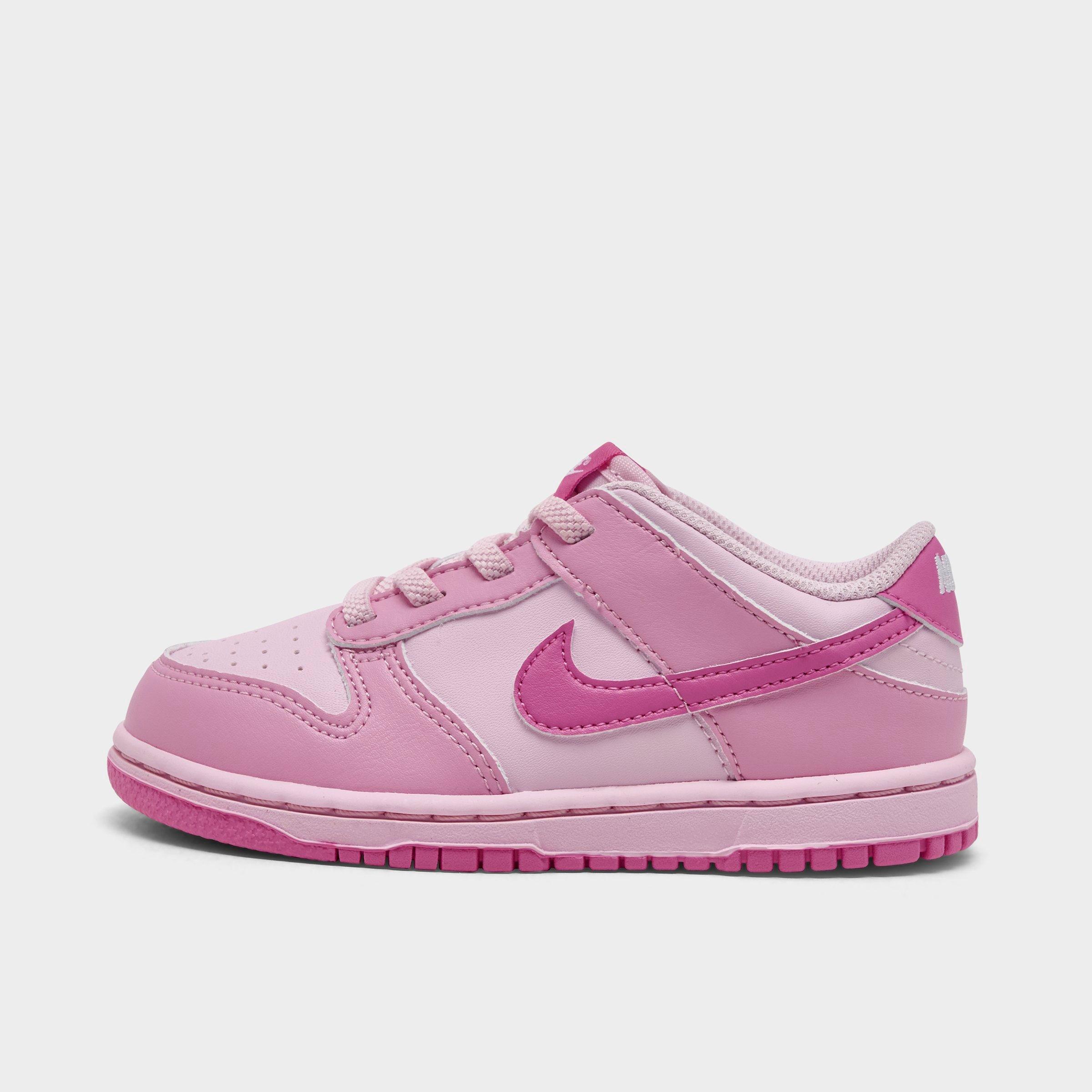 Click here for Nike Girls Toddler Dunk Low Stretch Lace Casual Sh... prices