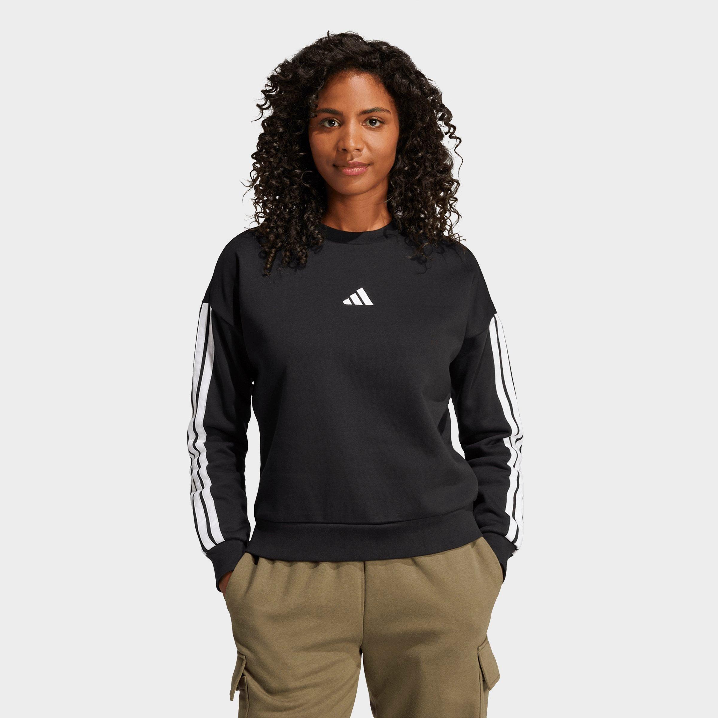Click here for adidas Womens Essentials 3-Stripes Fleece Crew Nec... prices