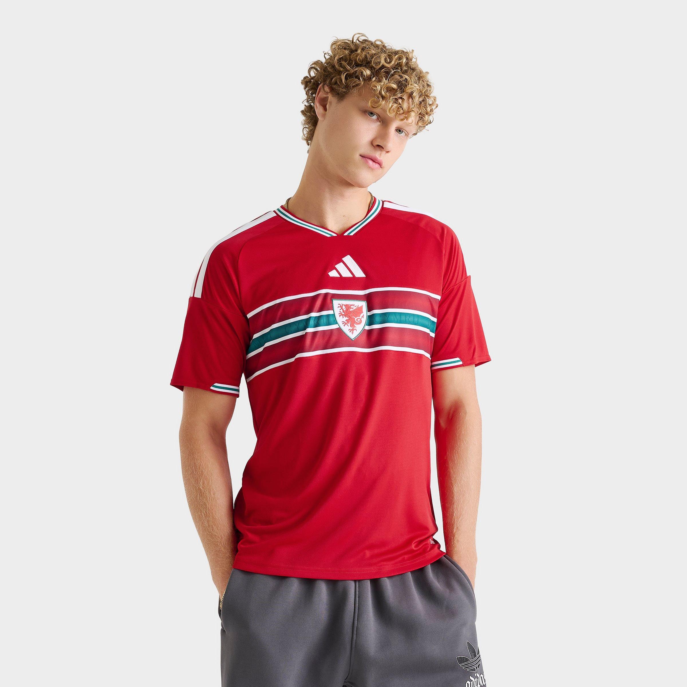 Click here for adidas Mens Wales Home Replica Soccer Jersey in Be... prices