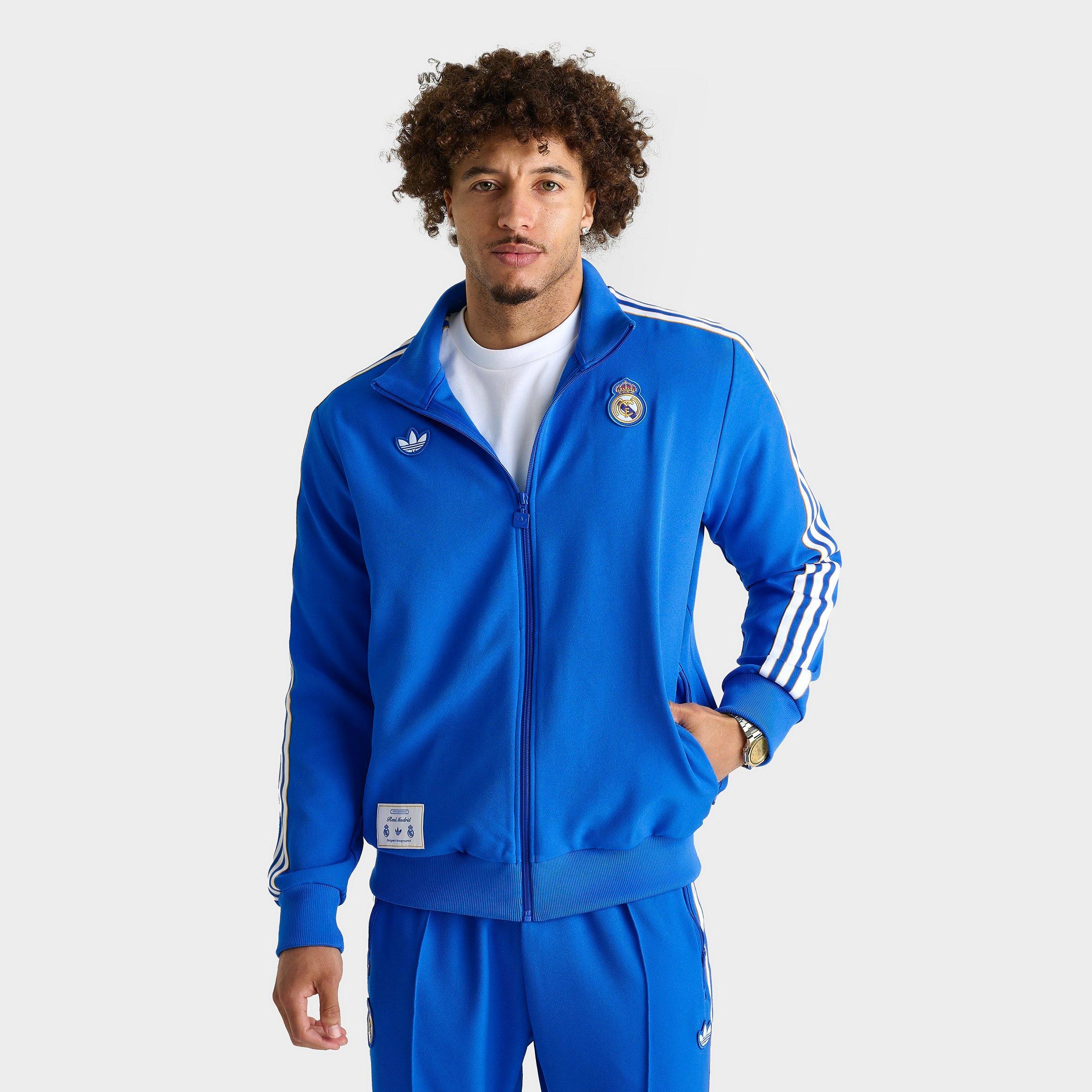 Click here for Adidas Mens Blue Real Madrid Terrace Icons Full-Zi... prices