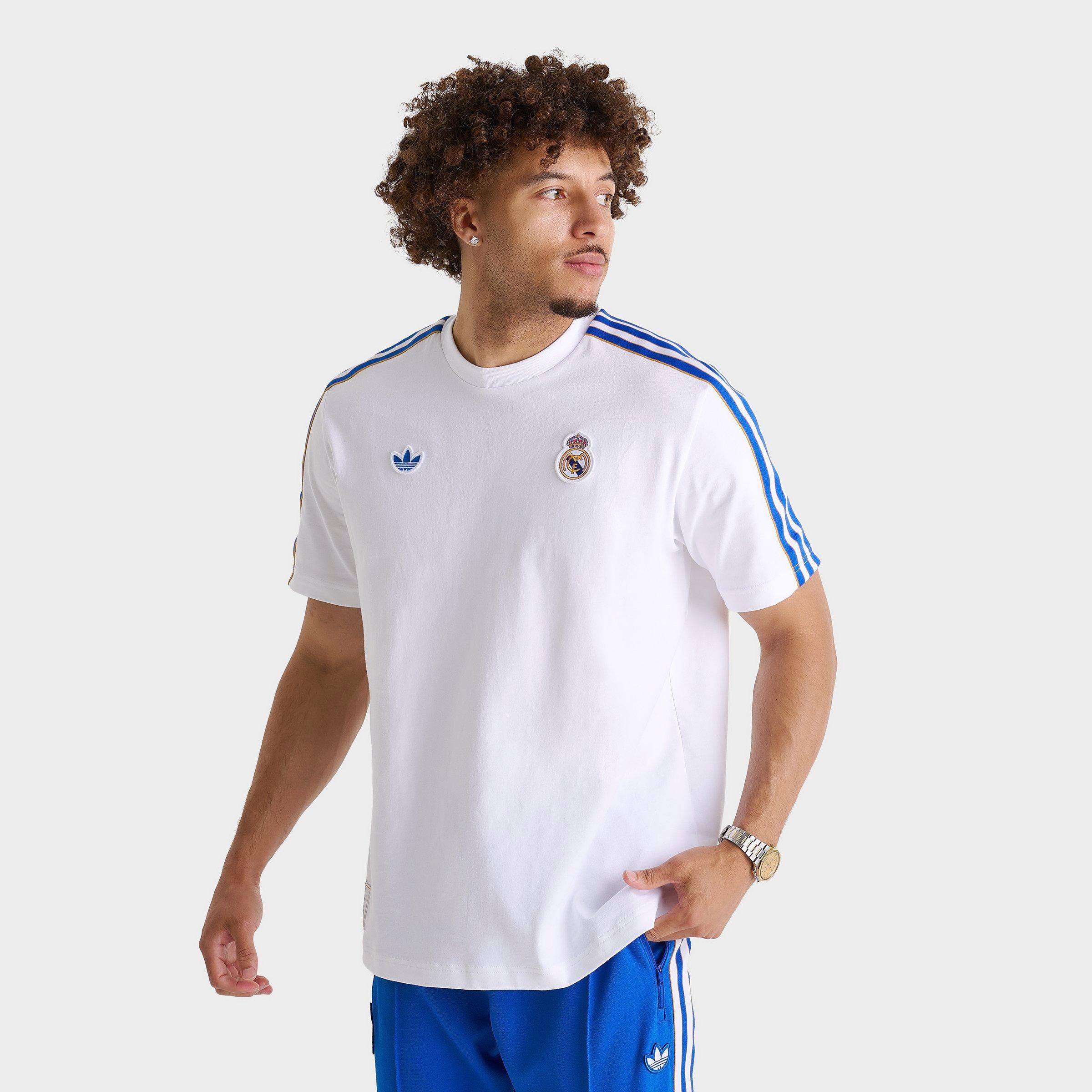 Click here for Adidas Mens White Real Madrid Terrace Icons T-Shir... prices