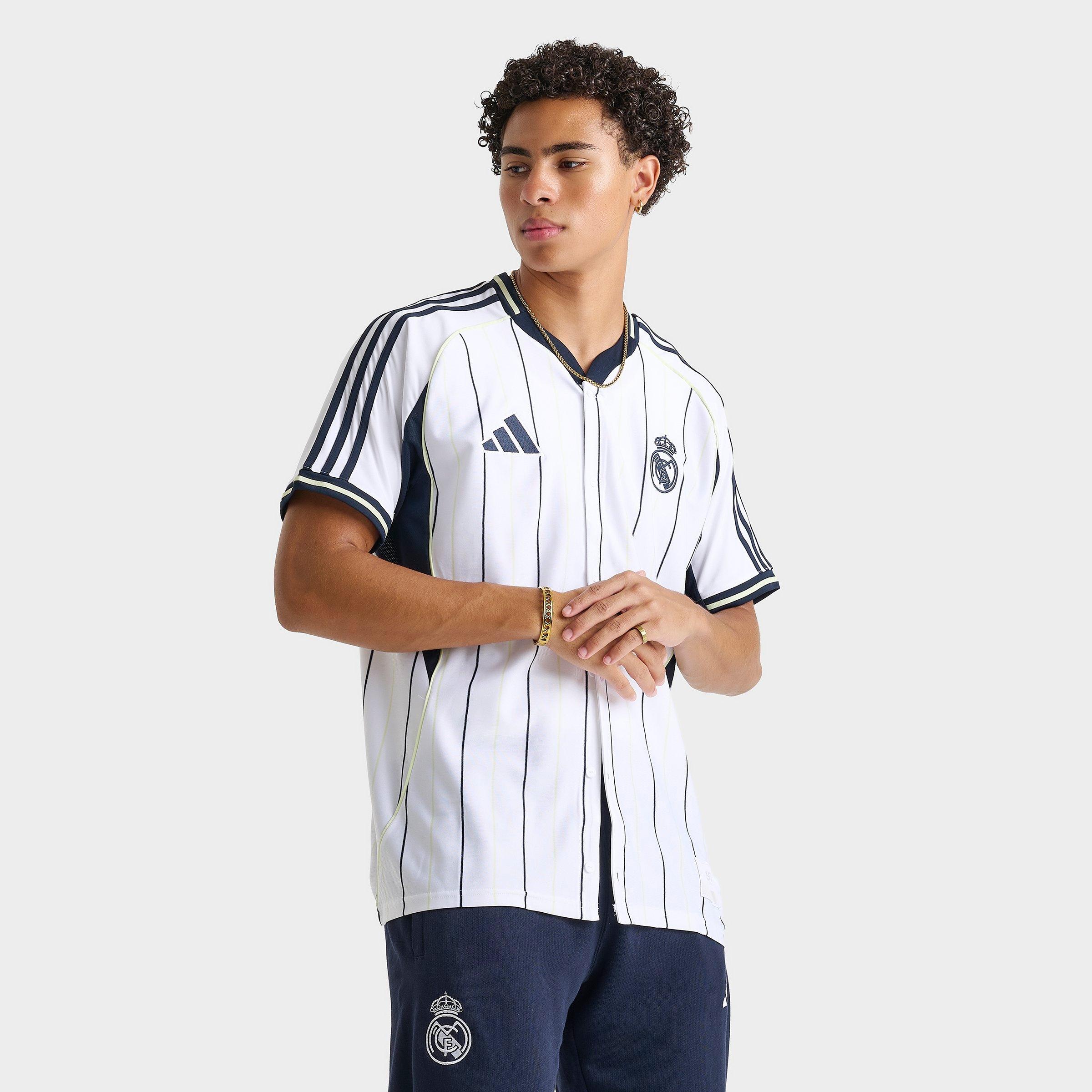 Click here for adidas Mens Real Madrid US Pack Baseball Shirt in... prices