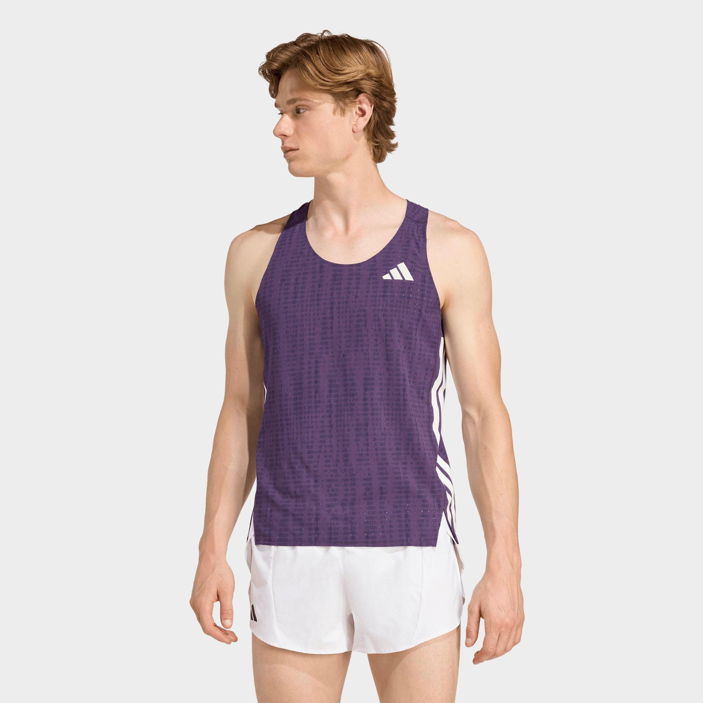 Click here for adidas Mens Adizero Running Singlet in Aurora Plum... prices