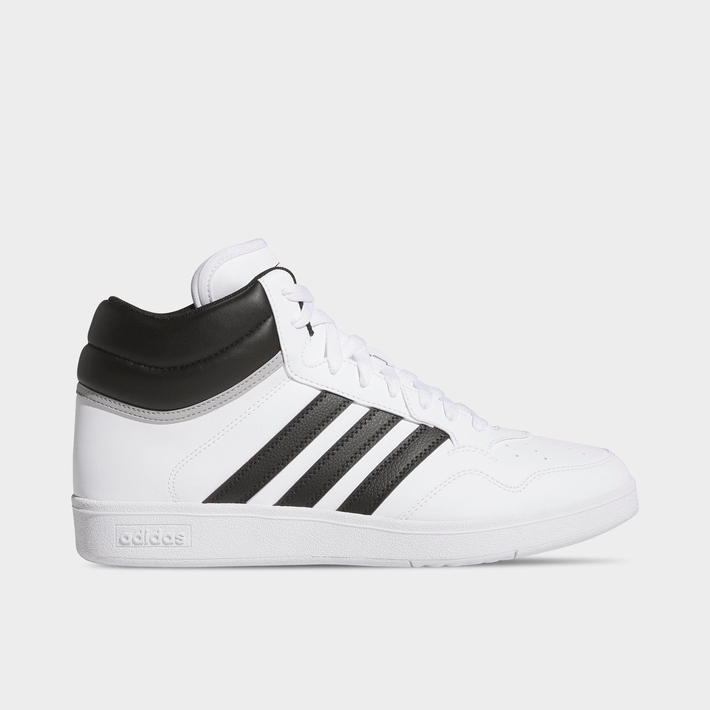 Click here for adidas Mens Hoops 4.0 Mid Casual Shoes in White/Bl... prices