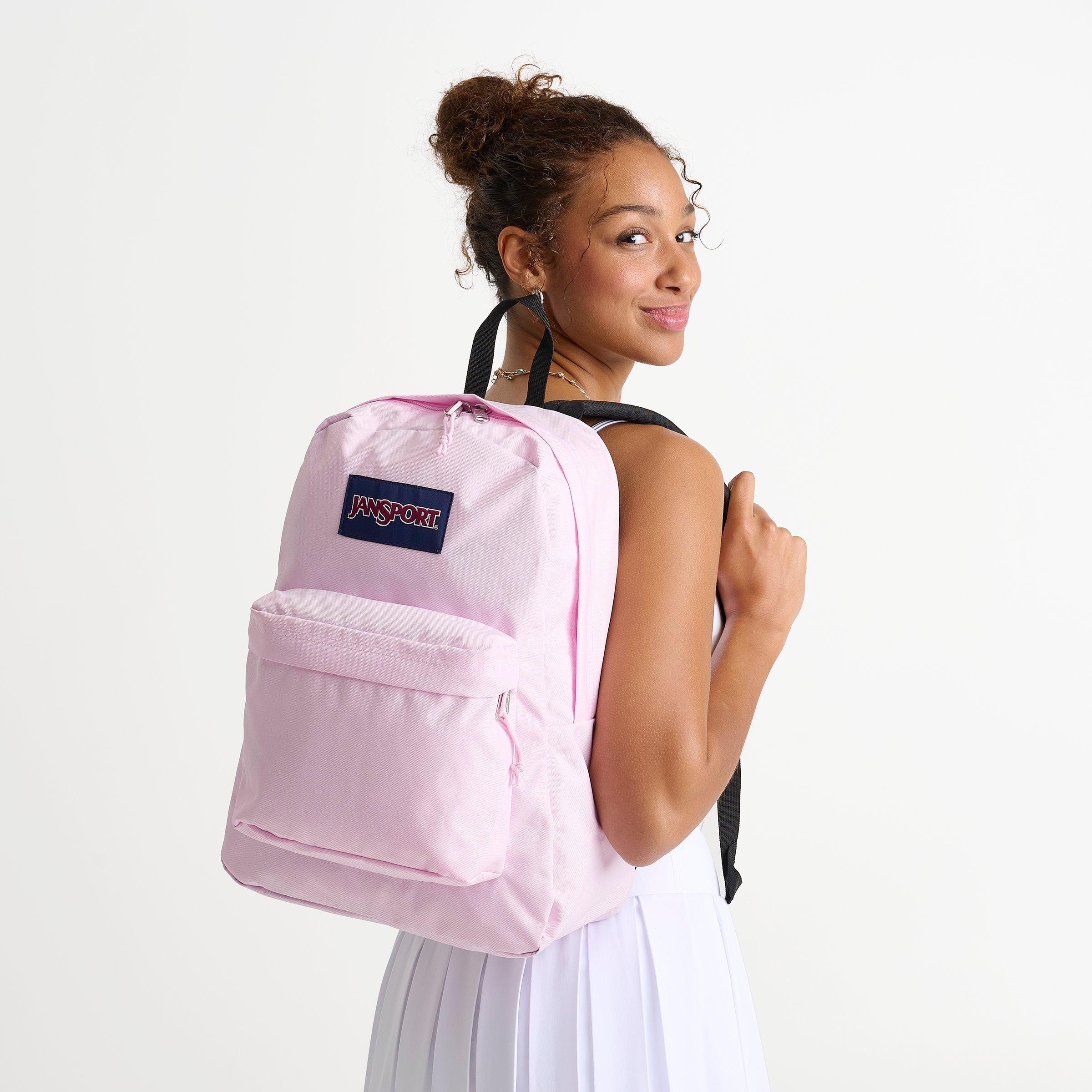 Click here for JanSport SuperBreak Plus Backpack (26L) in Pink Ic... prices