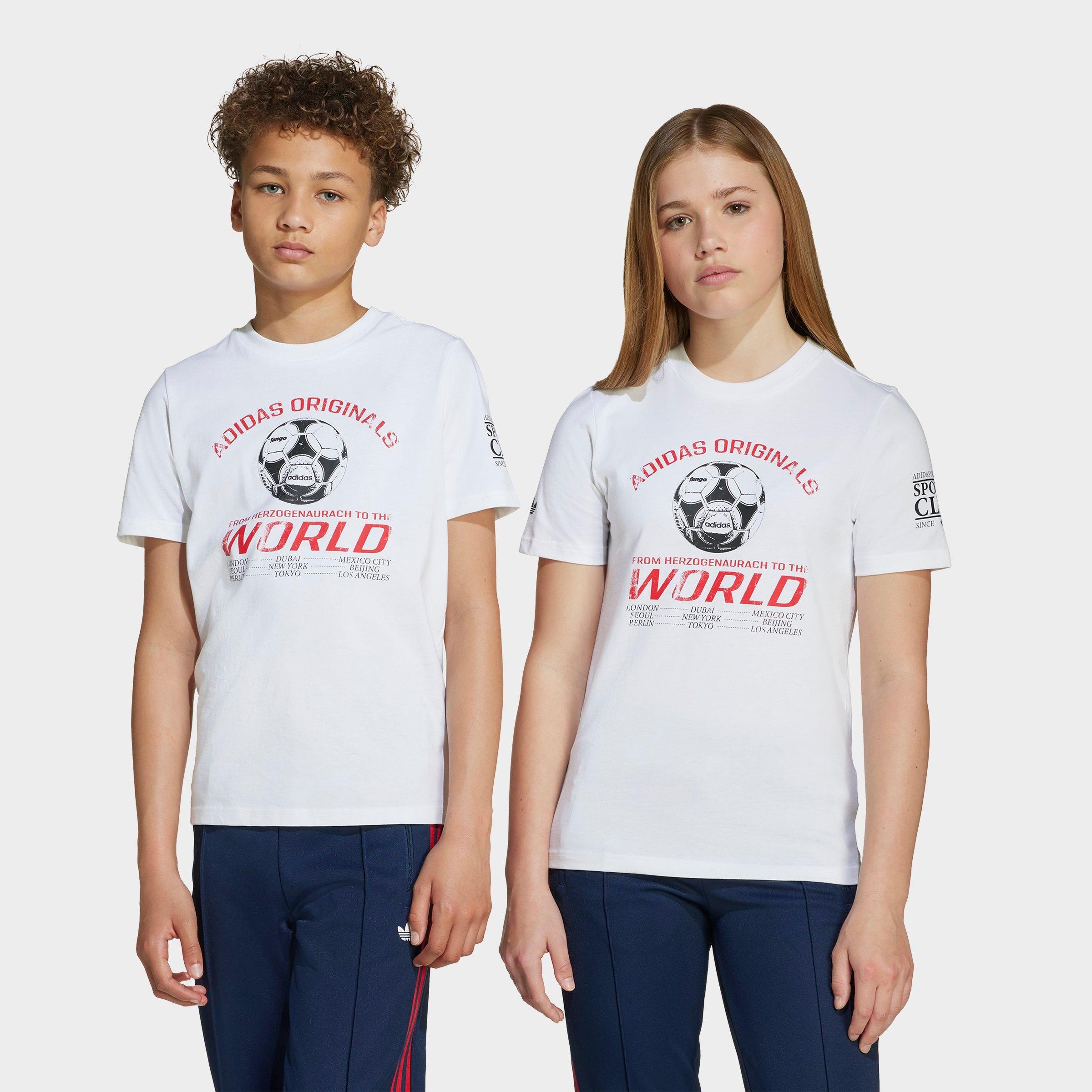 Click here for adidas Big Kids Originals World Graphic T-Shirt in... prices