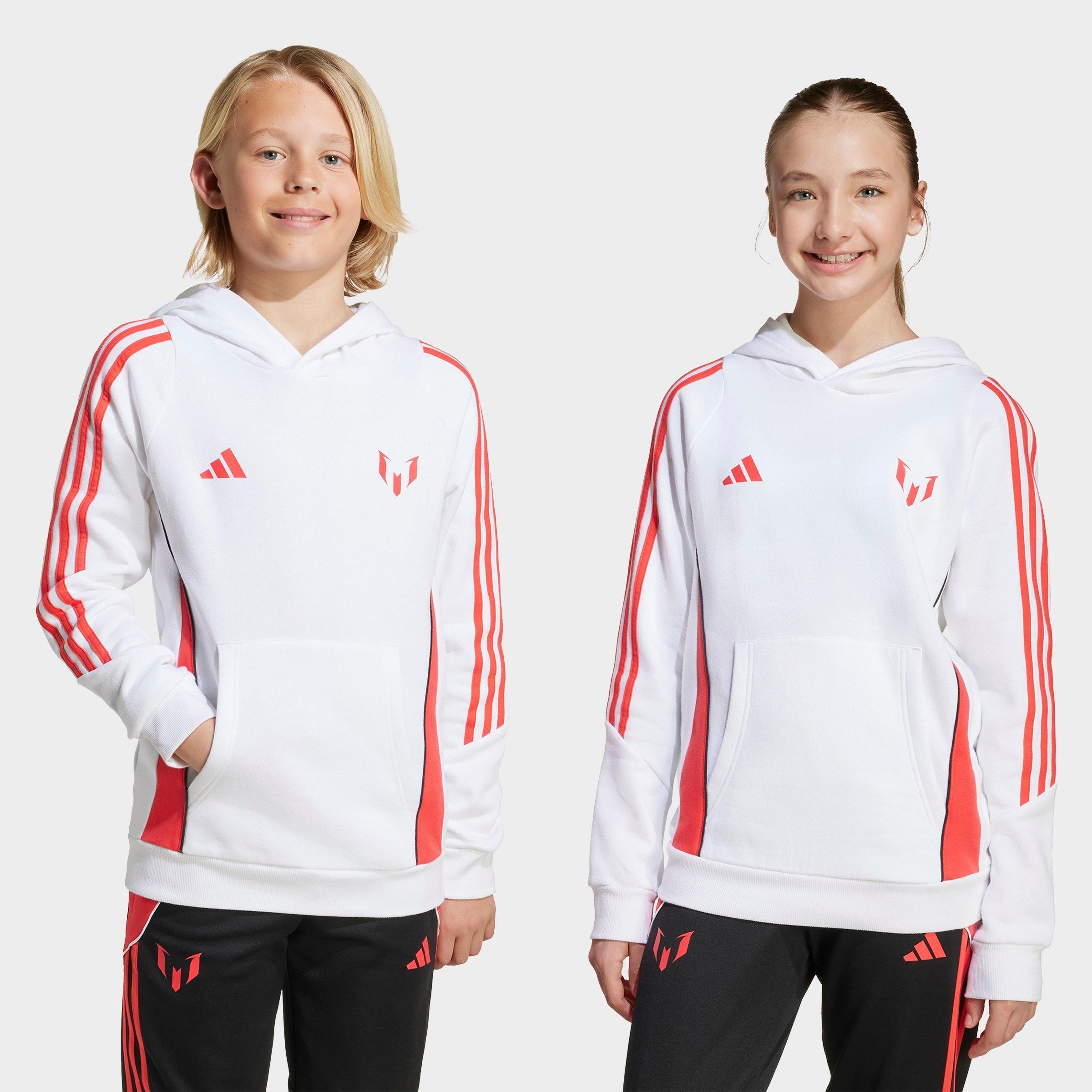 Click here for adidas Big Kids Messi Lifestyle Hoodie in White Si... prices