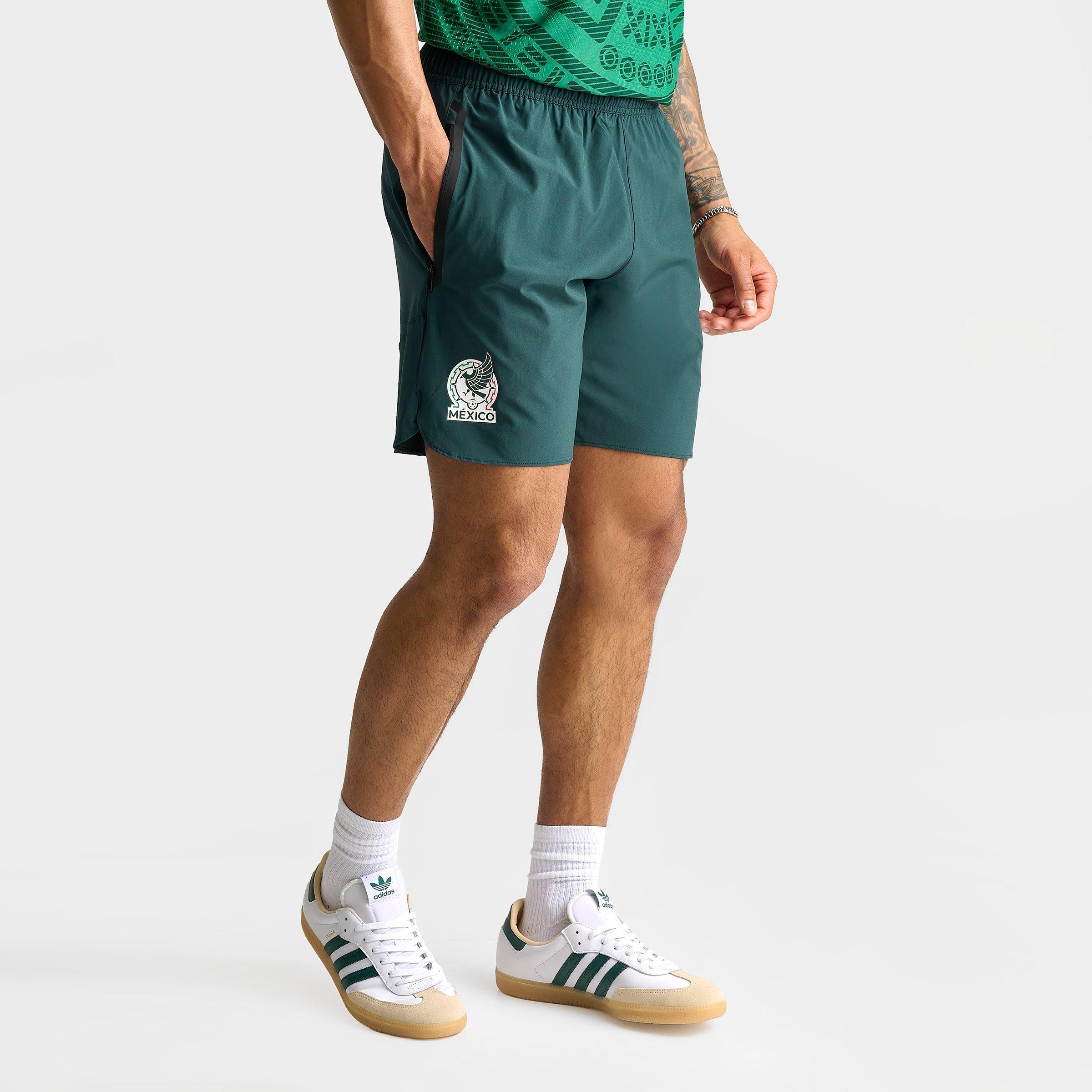 Click here for adidas Mens Mexico Soccer Tiro Travel Shorts in Au... prices