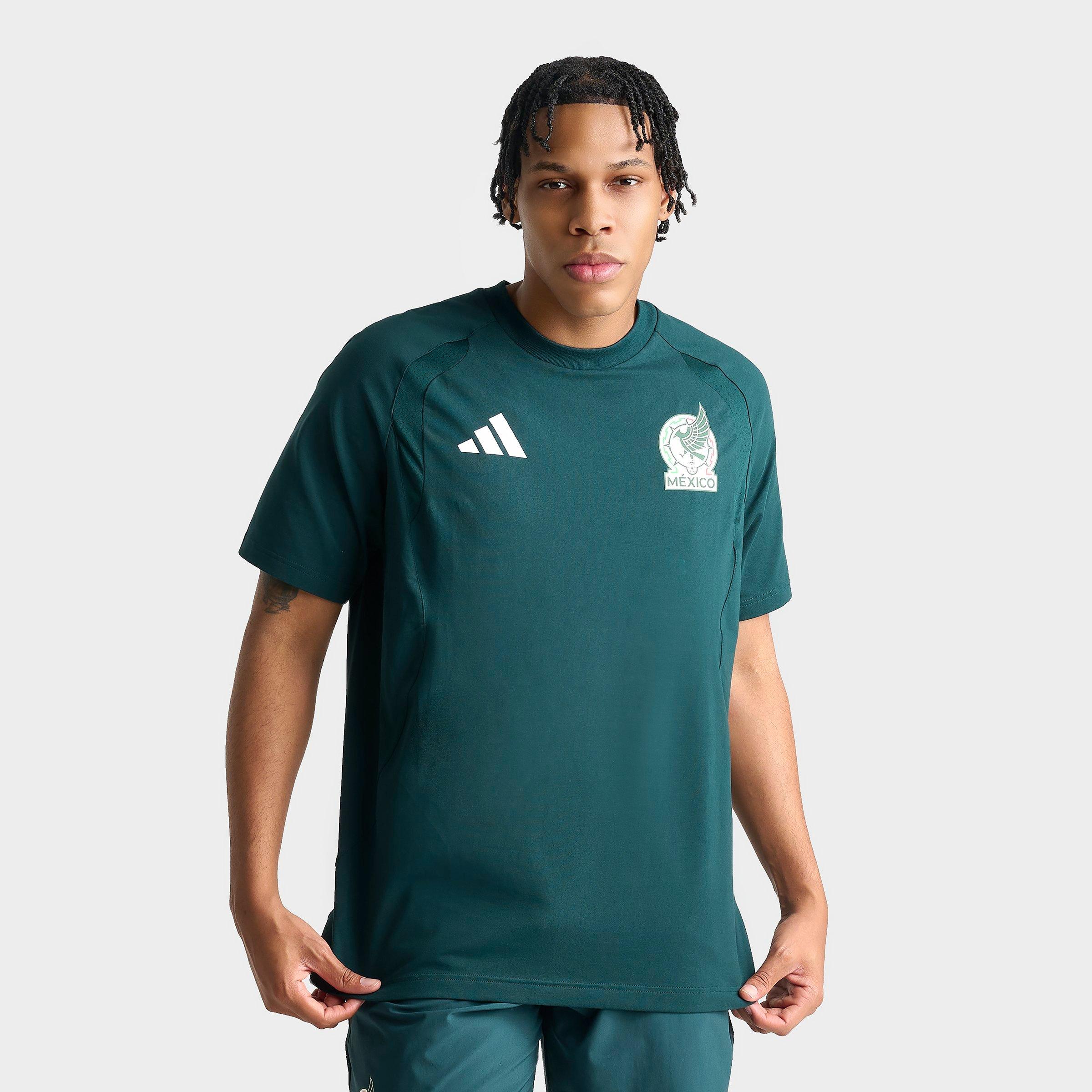 Click here for adidas Mens Mexico Tiro Travel T-Shirt in Aurora I... prices