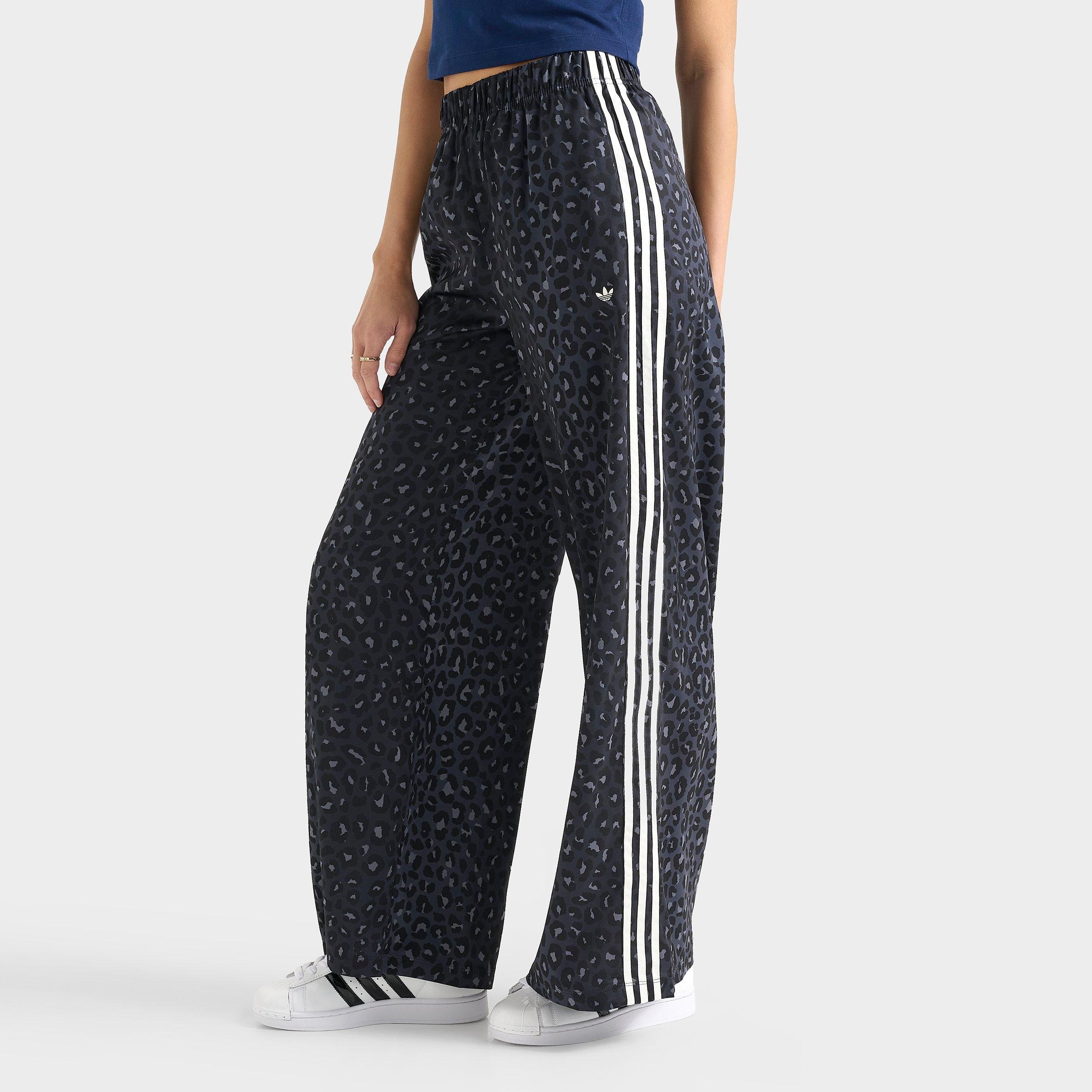 Click here for adidas Womens Originals Leopard Wide-Leg Satin Pan... prices