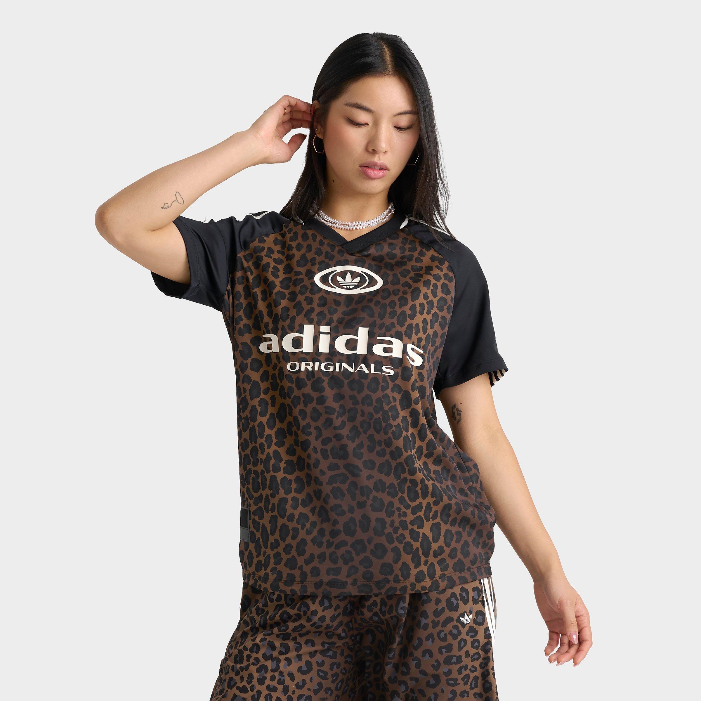 Click here for adidas Womens Originals Leopard Satin Jersey Size:... prices