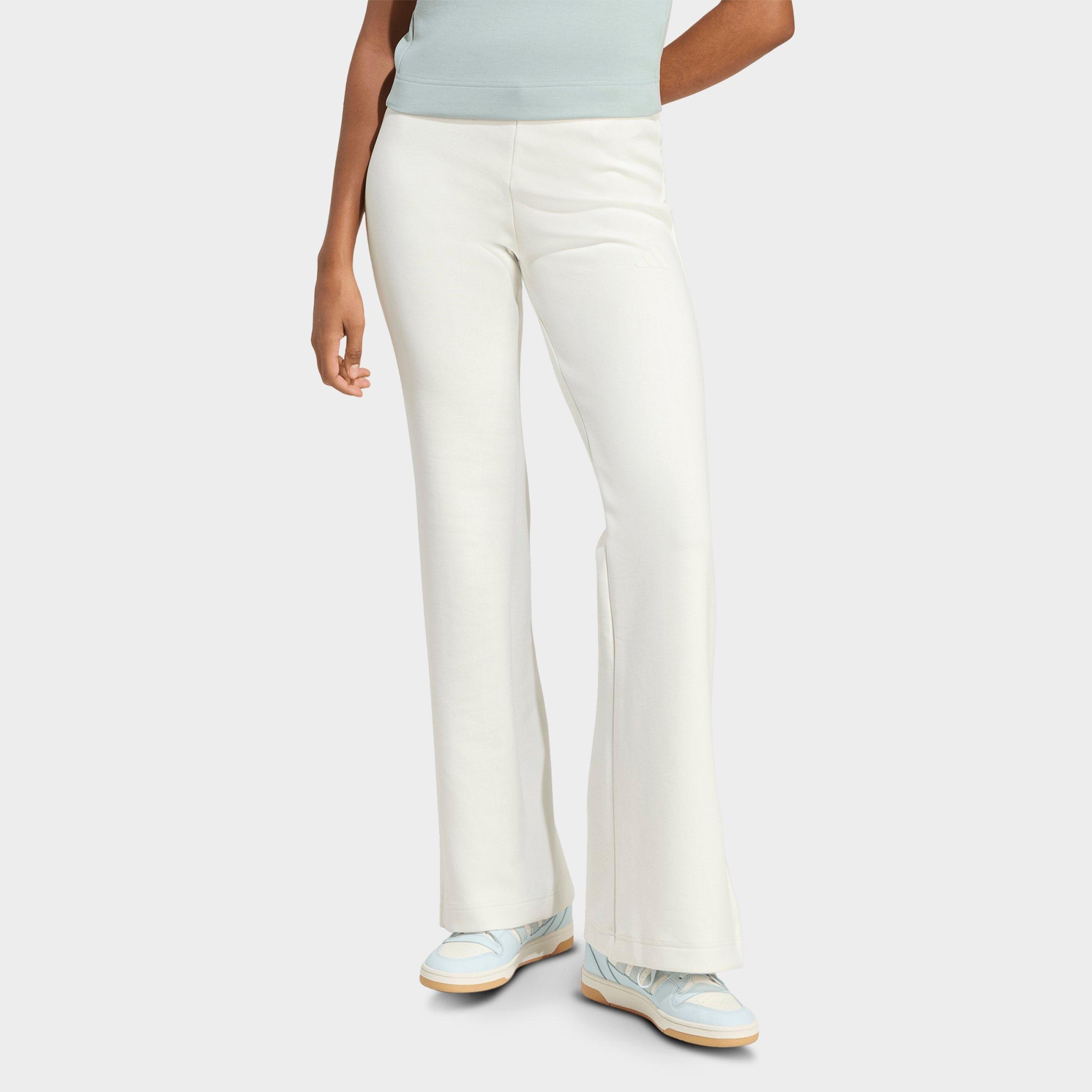 Click here for adidas Womens Mid-Rise Pull-On Flare-Leg Logo Pant... prices