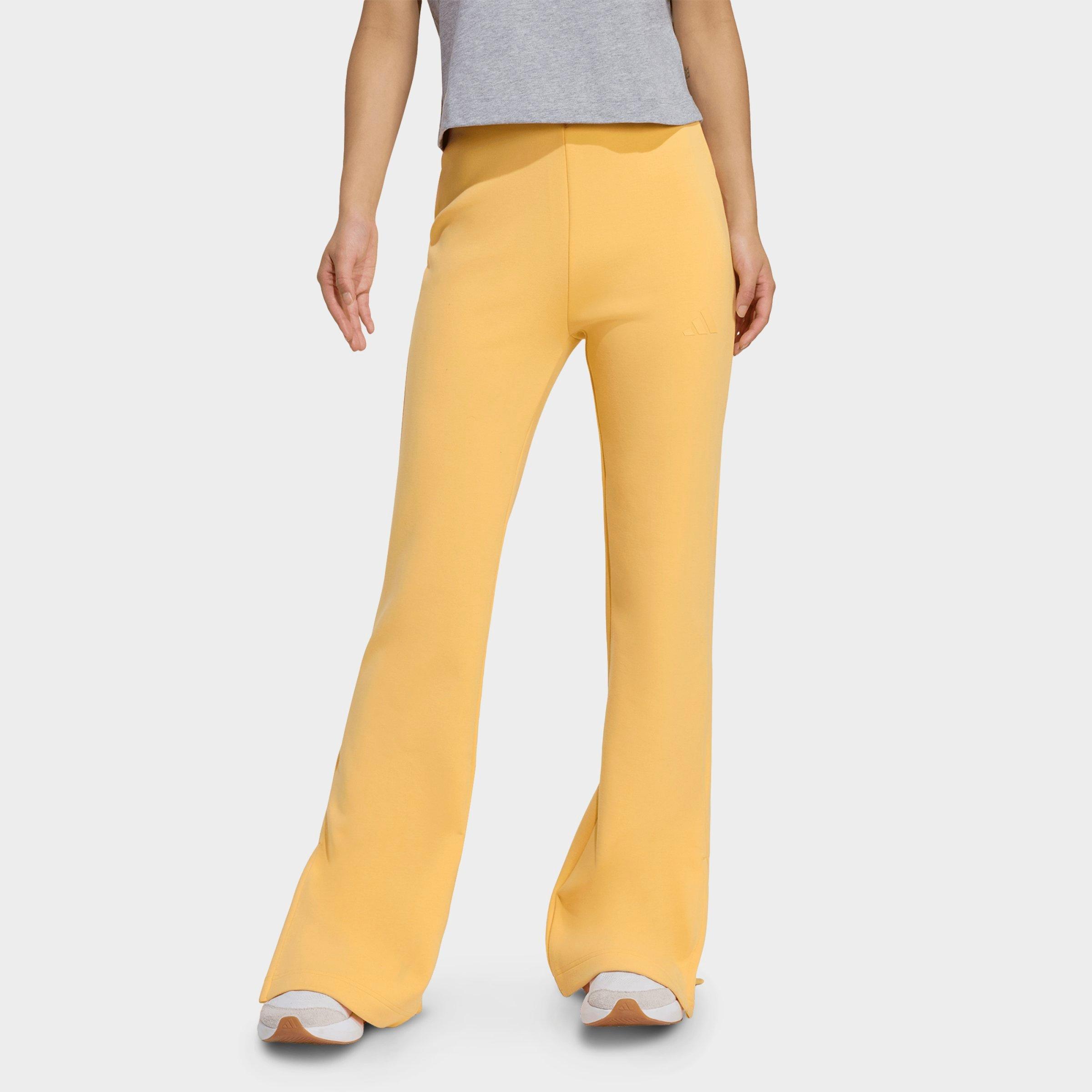 Click here for adidas Womens Mid-Rise Pull-On Flare-Leg Logo Pant... prices