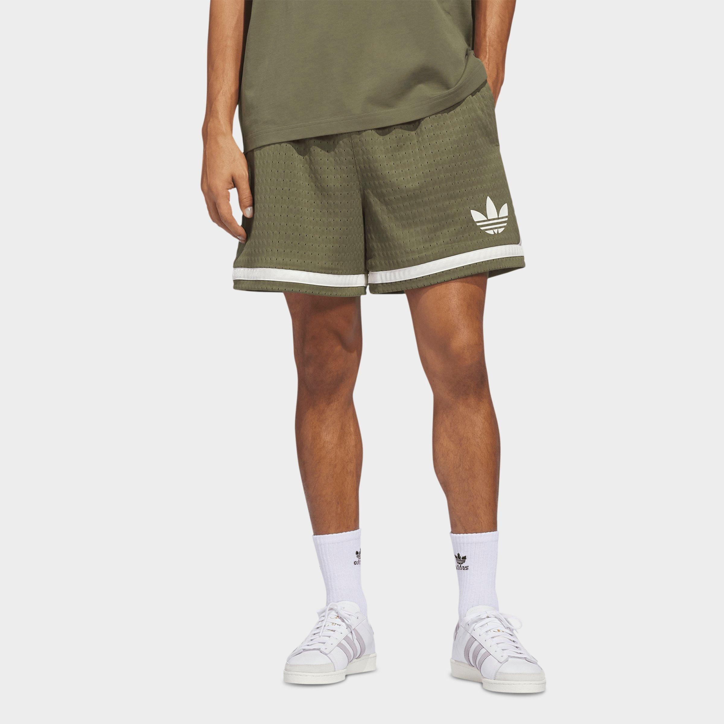 Click here for adidas Mens Originals Basketball Shorts in Olive S... prices