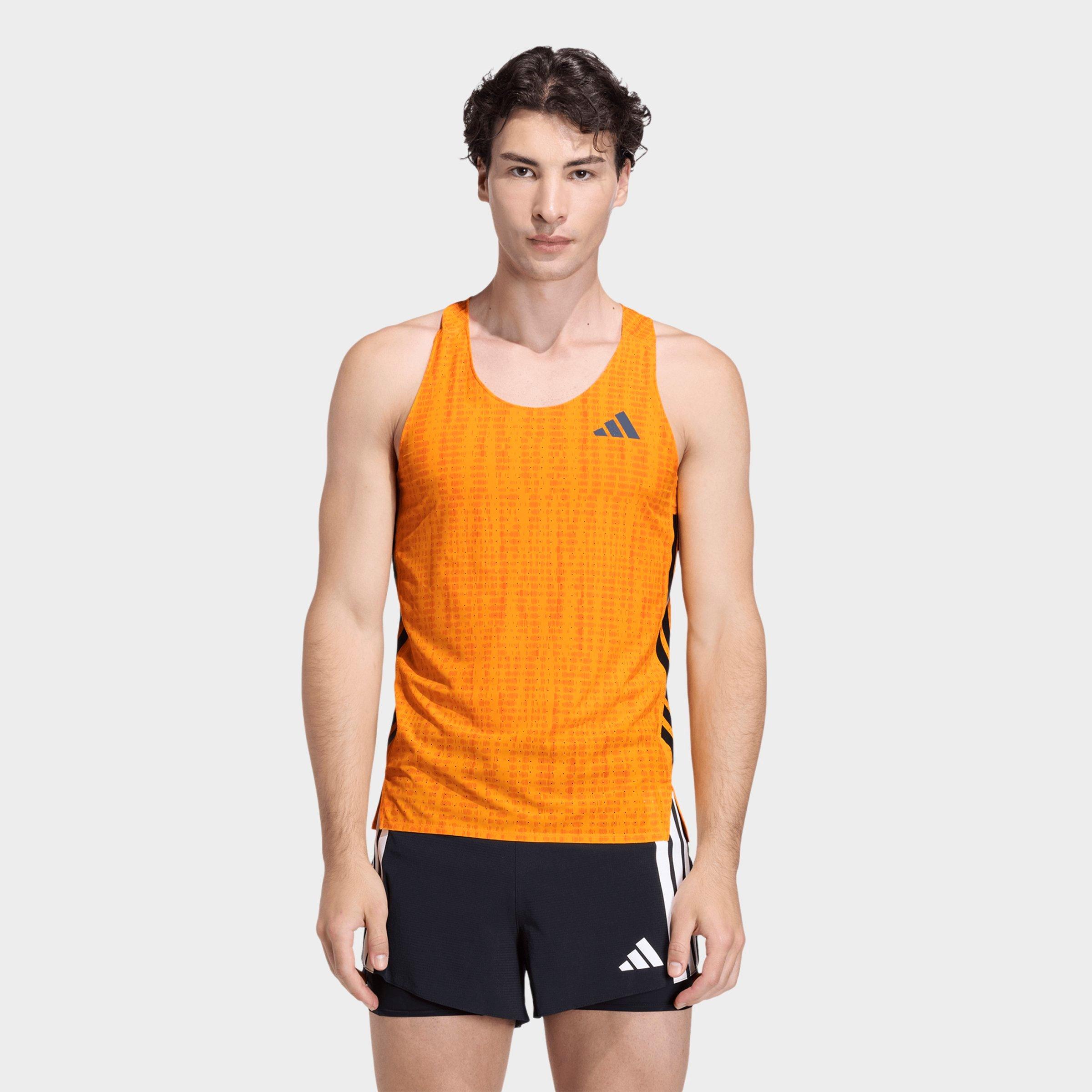 Click here for adidas Mens Adizero Running Singlet in Pure Tanger... prices