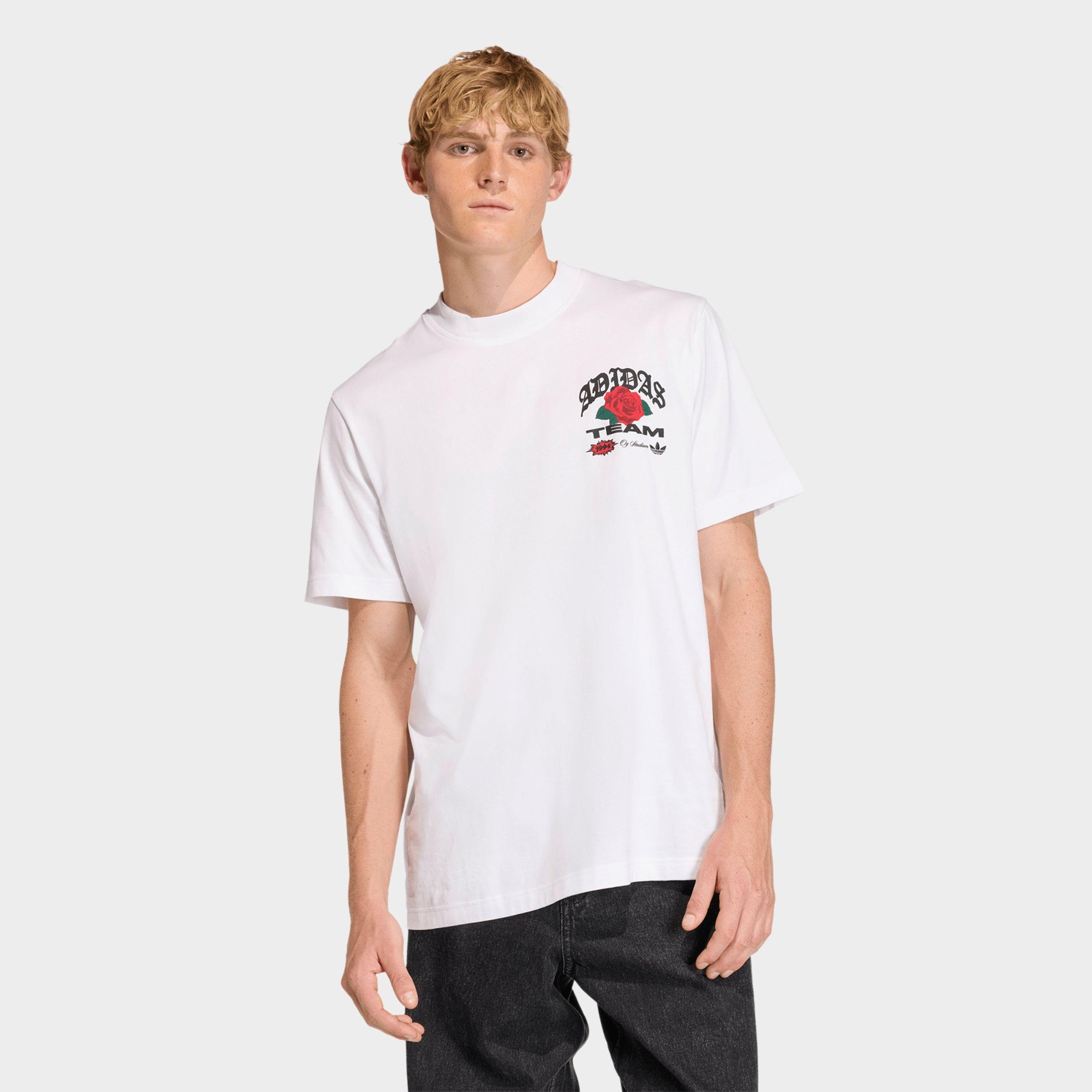 Click here for adidas Mens Roses Graphic T-Shirt in White Size: S... prices
