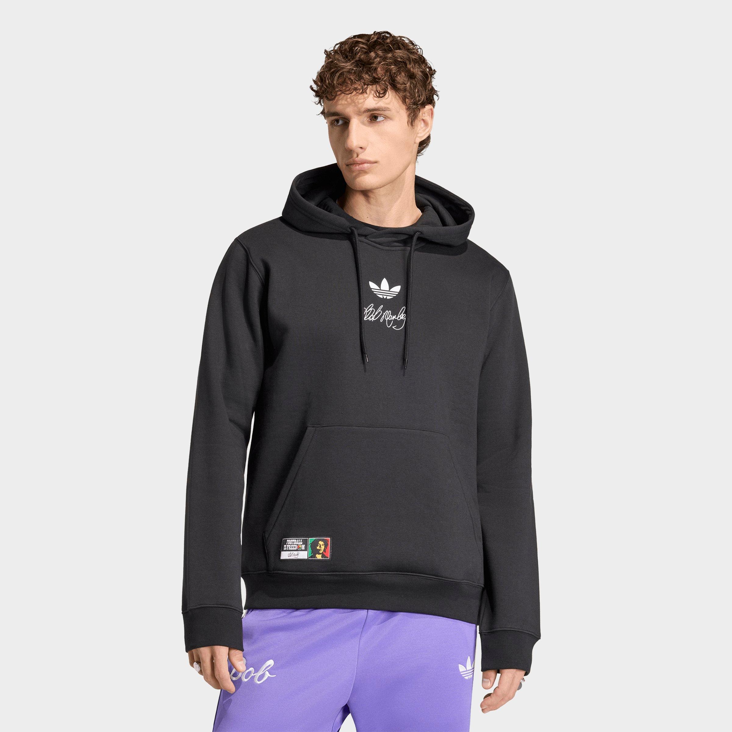 Click here for adidas Mens Originals x Bob Marley OG Hoodie in Bl... prices