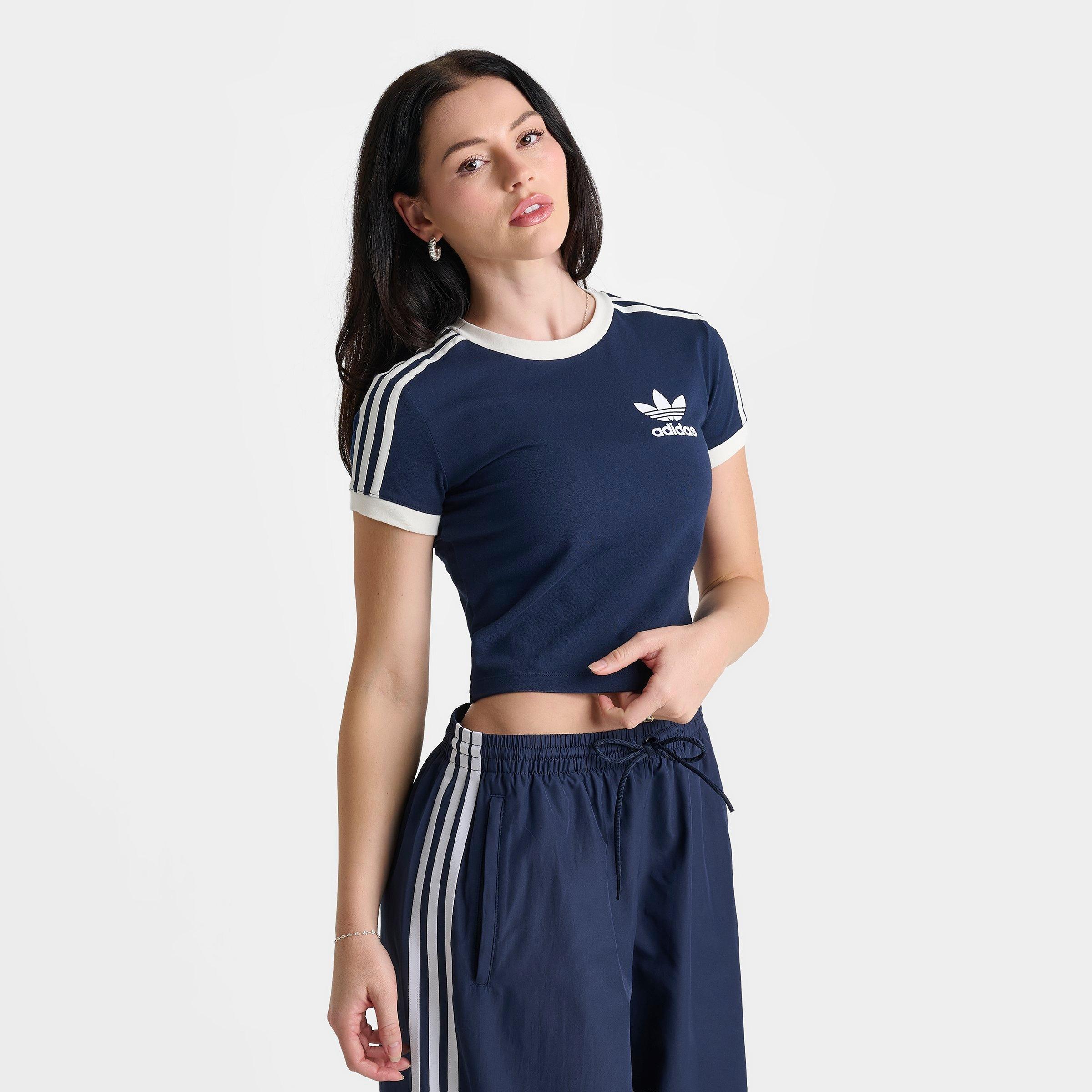 Click here for adidas Womens Originals adicolor 3-Stripes Baby T-... prices