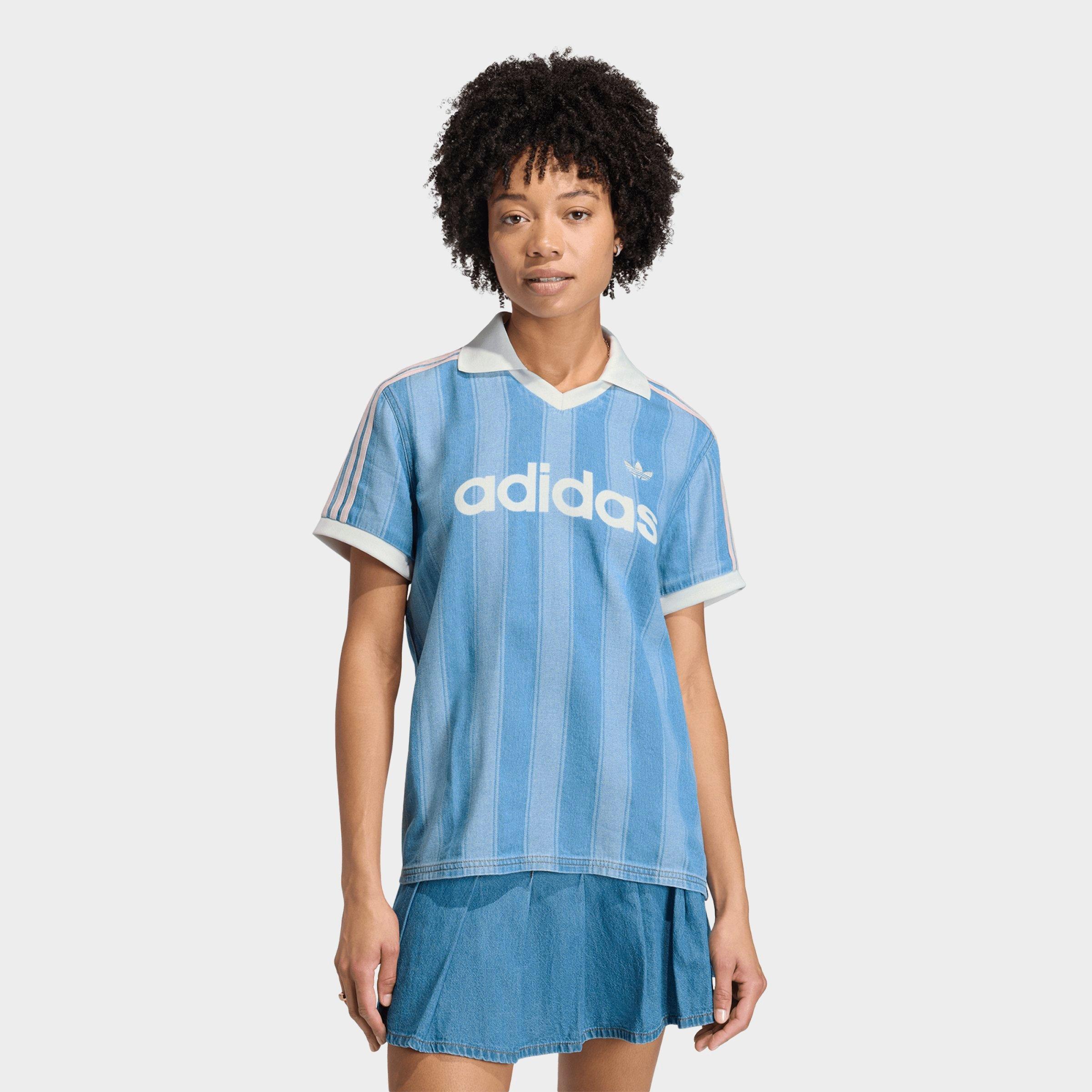 Click here for adidas Womens Originals Denim Football Jersey in I... prices