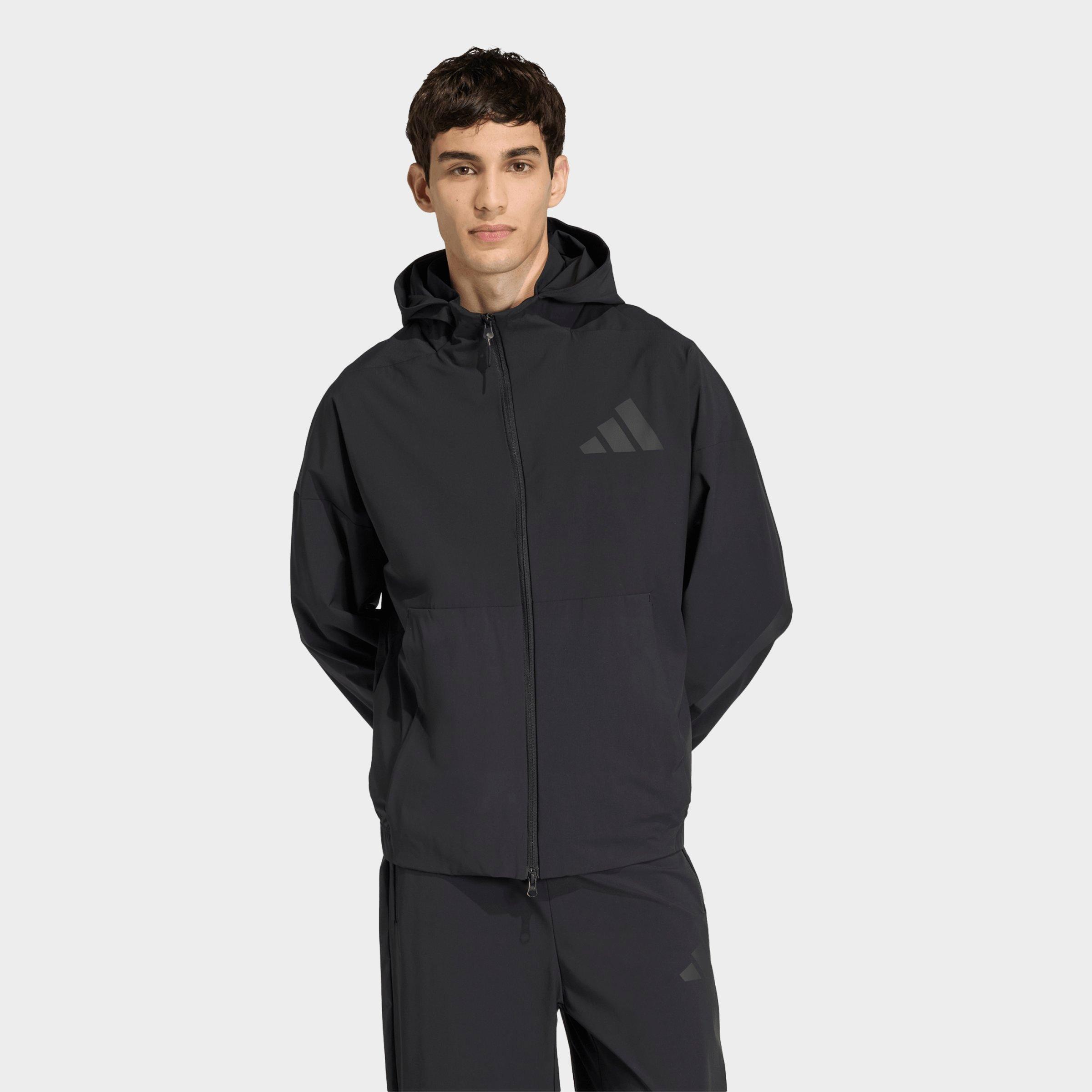 Click here for adidas Mens Z. N.E. Hooded Woven Track Top in Blac... prices