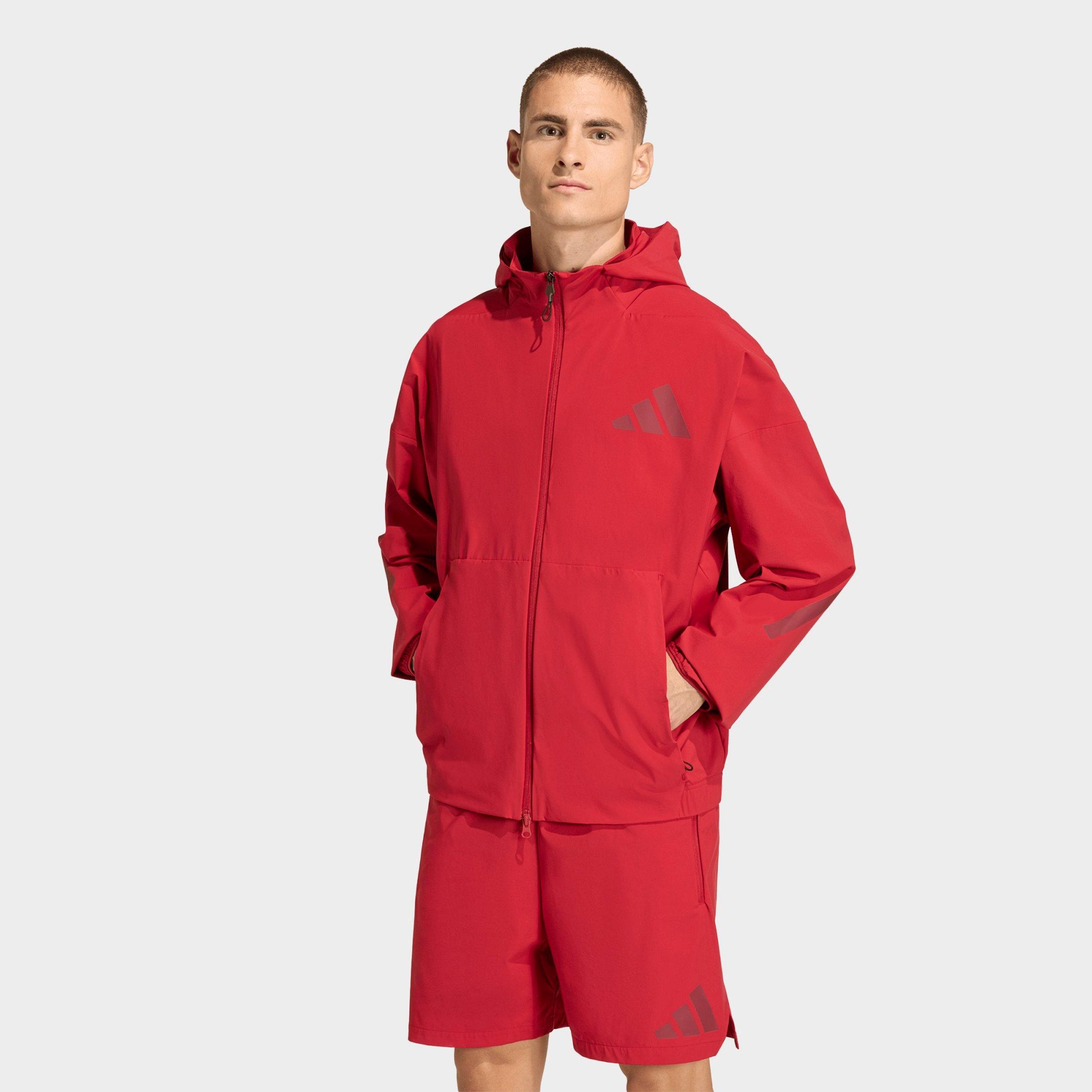 Click here for adidas Mens Z. N.E. Hooded Woven Track Top in Acti... prices