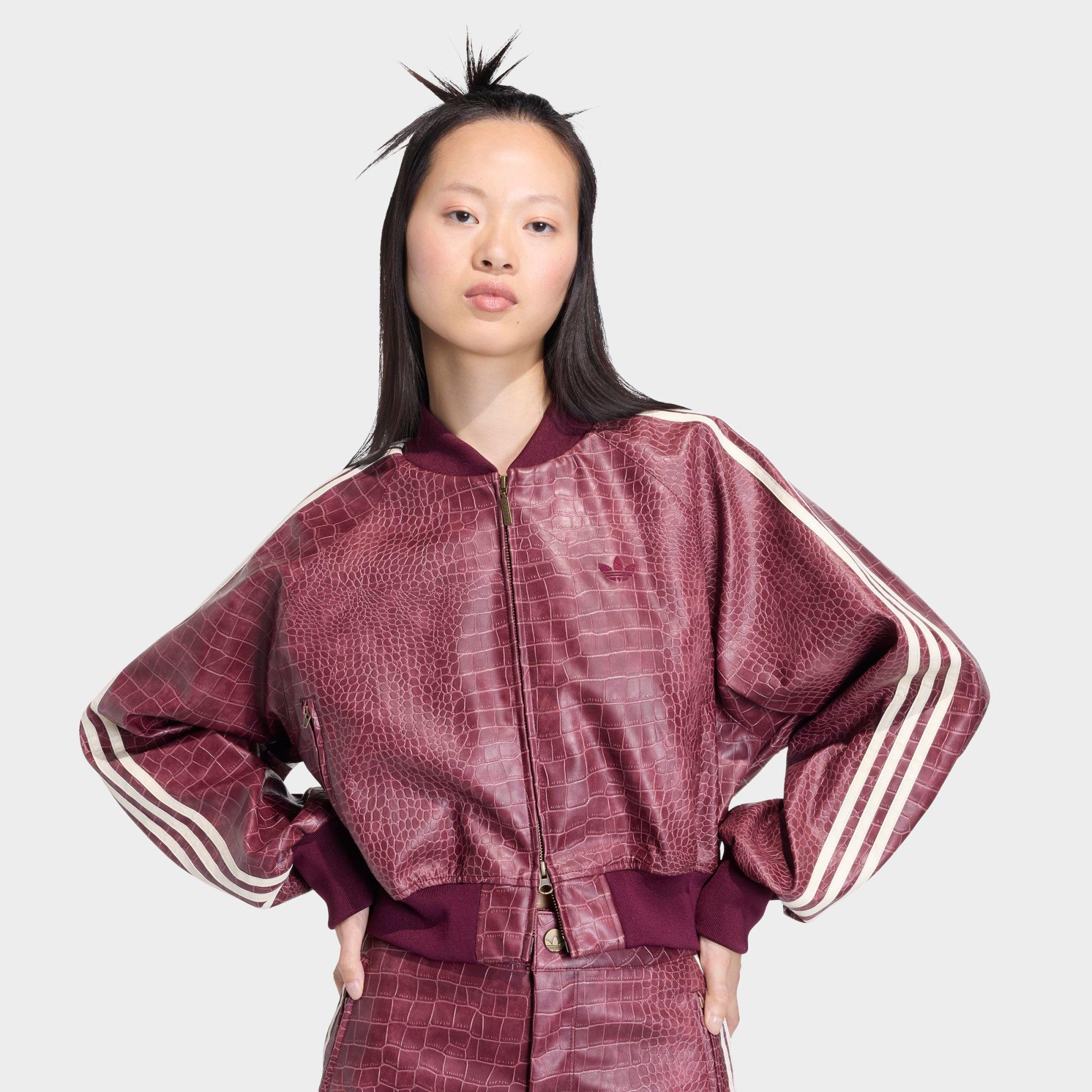 Click here for adidas Womens Originals Croc Pleather Jacket in Ma... prices