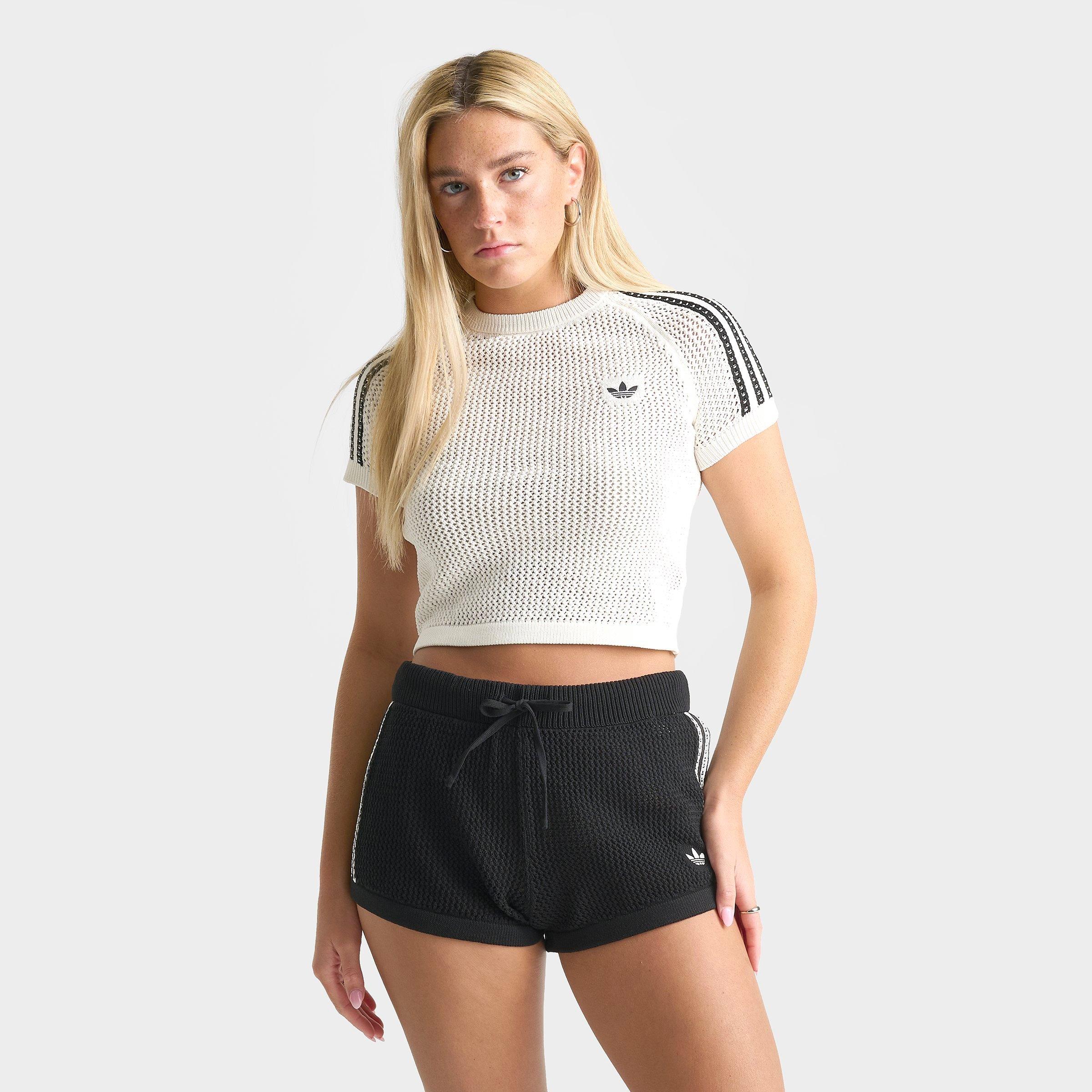 Click here for adidas Womens Originals Knitted Crochet Cali T-Shi... prices