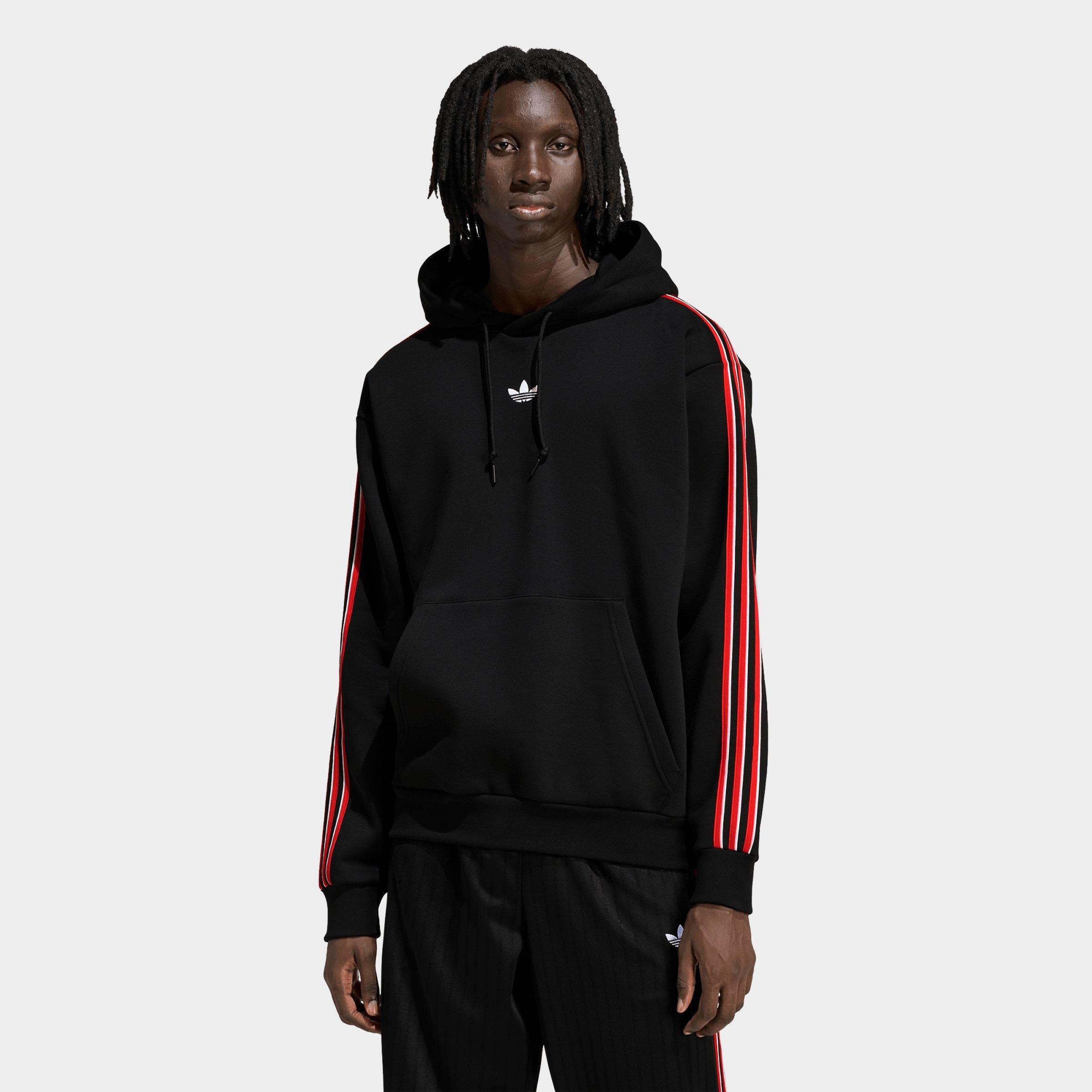 Click here for adidas Mens Originals Tipped Stripes Hoodie in Bla... prices