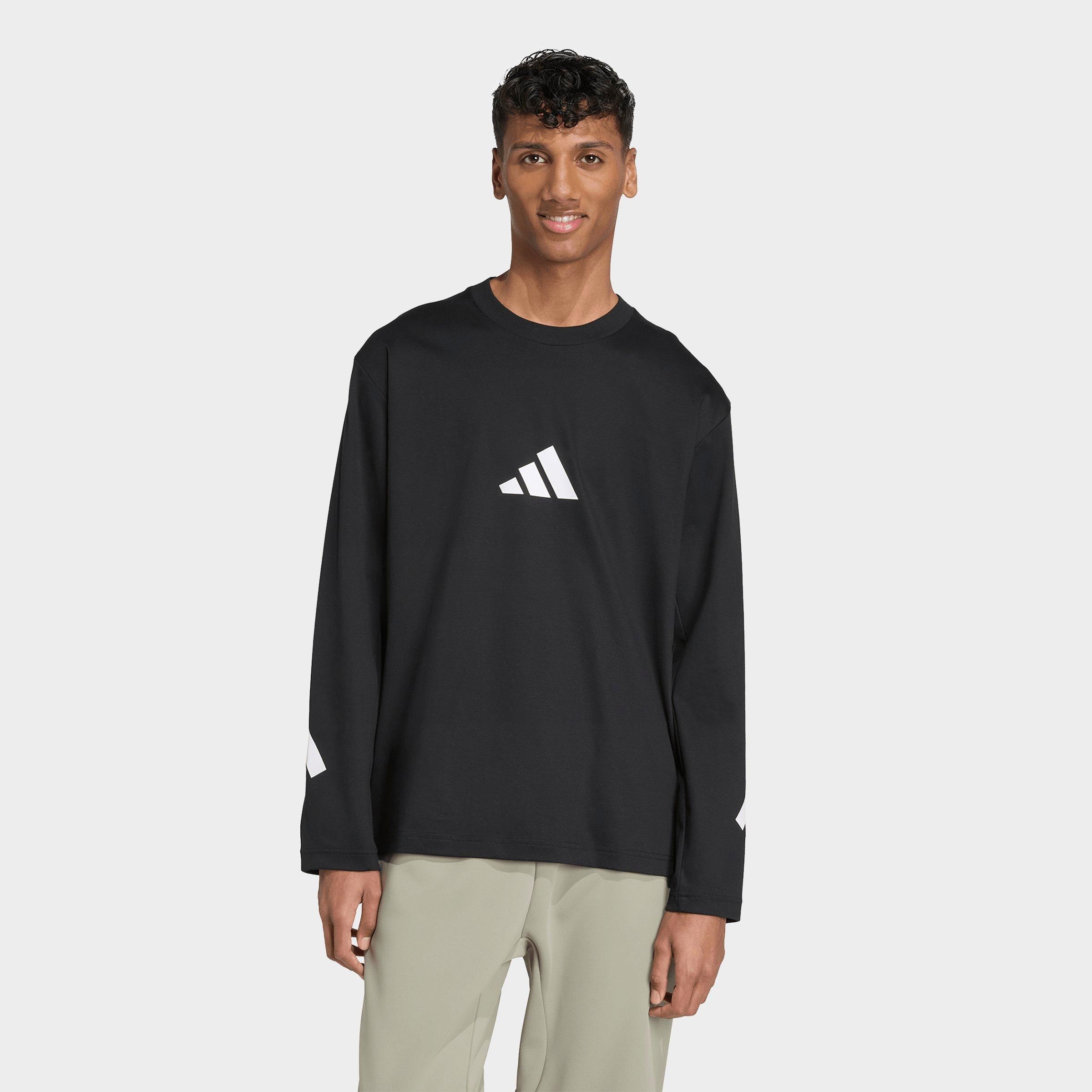 Click here for adidas Mens Z. N.E. Long-Sleeve T-Shirt in Black/W... prices