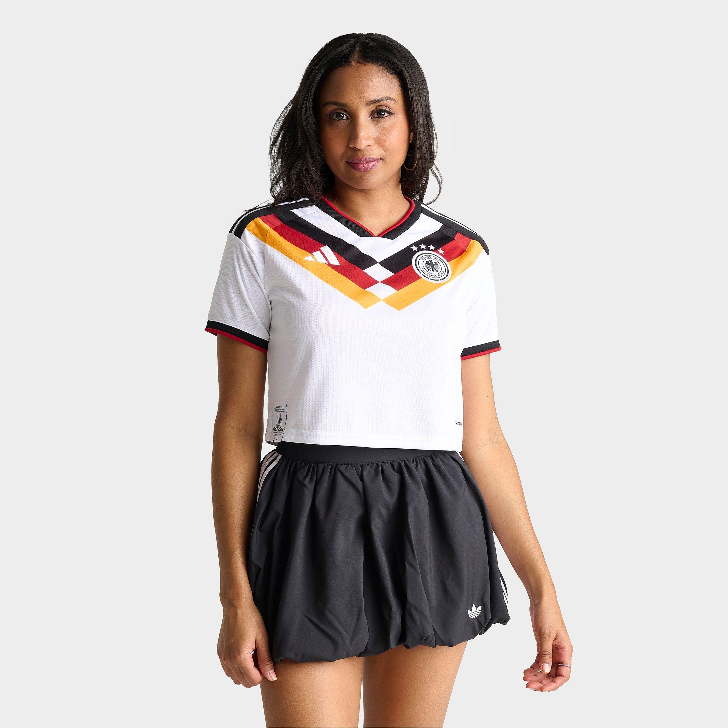 Click here for adidas Womens Germany 2026 Home Cropped Jersey in... prices