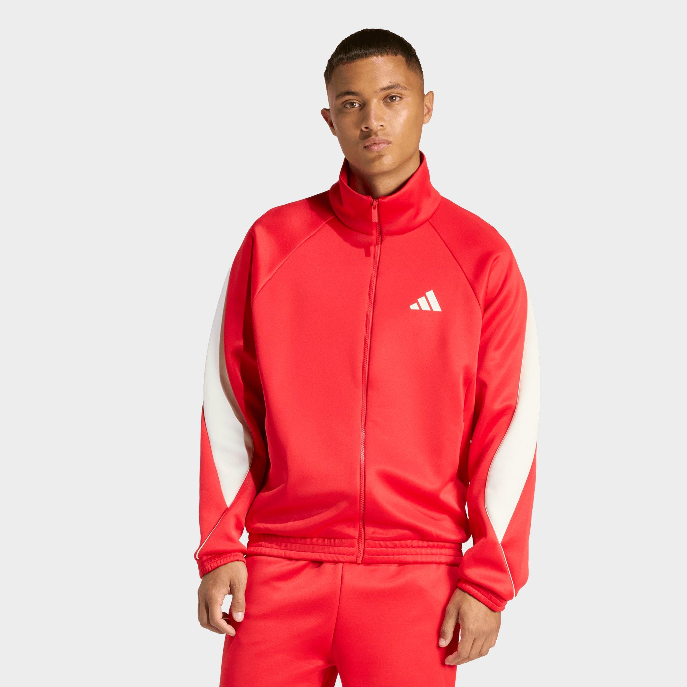 Click here for adidas Mens Stadium Track Jacket in Pure Ruby/Off... prices