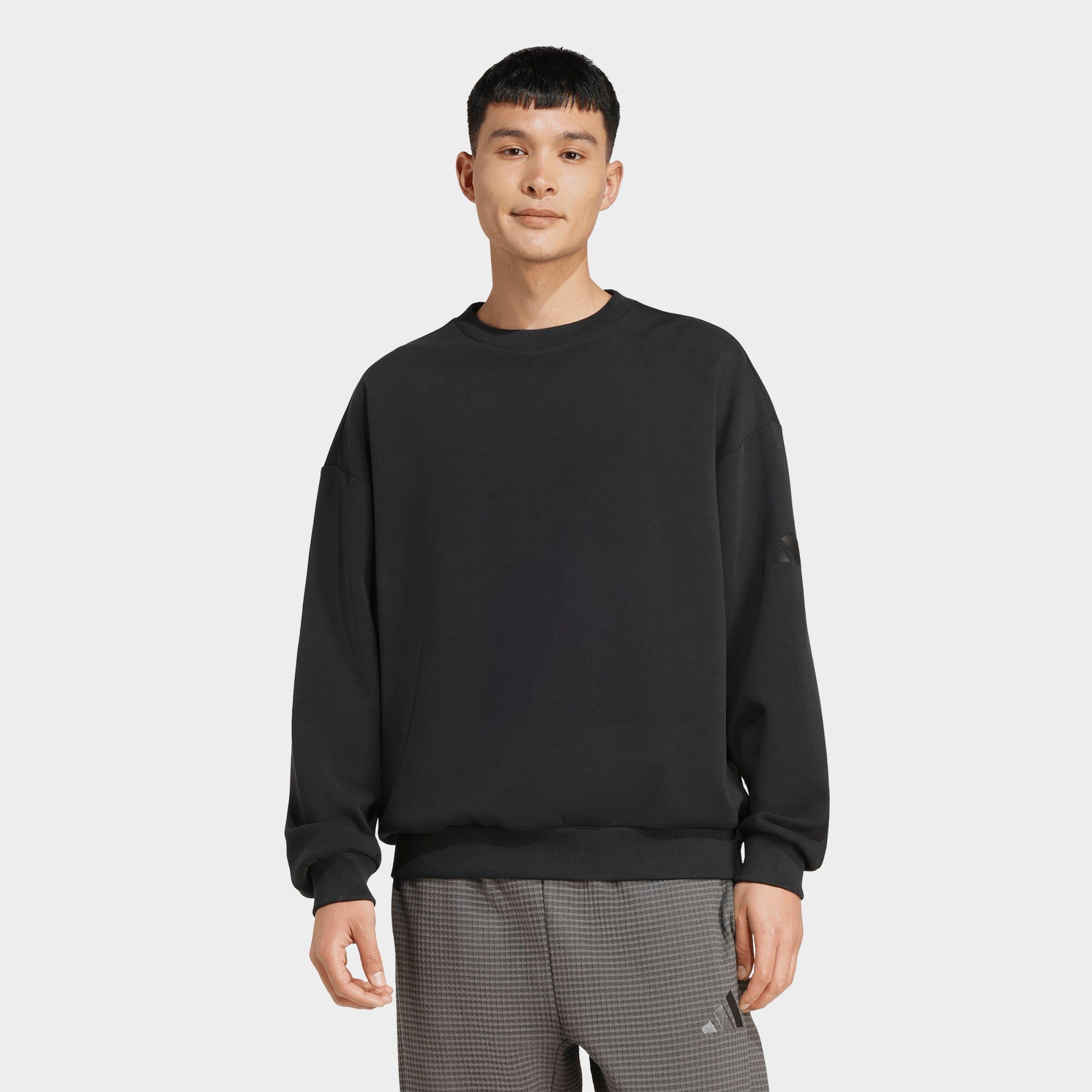 Click here for adidas Mens Soft Lux Sweatshirt in Black Size: Lar... prices