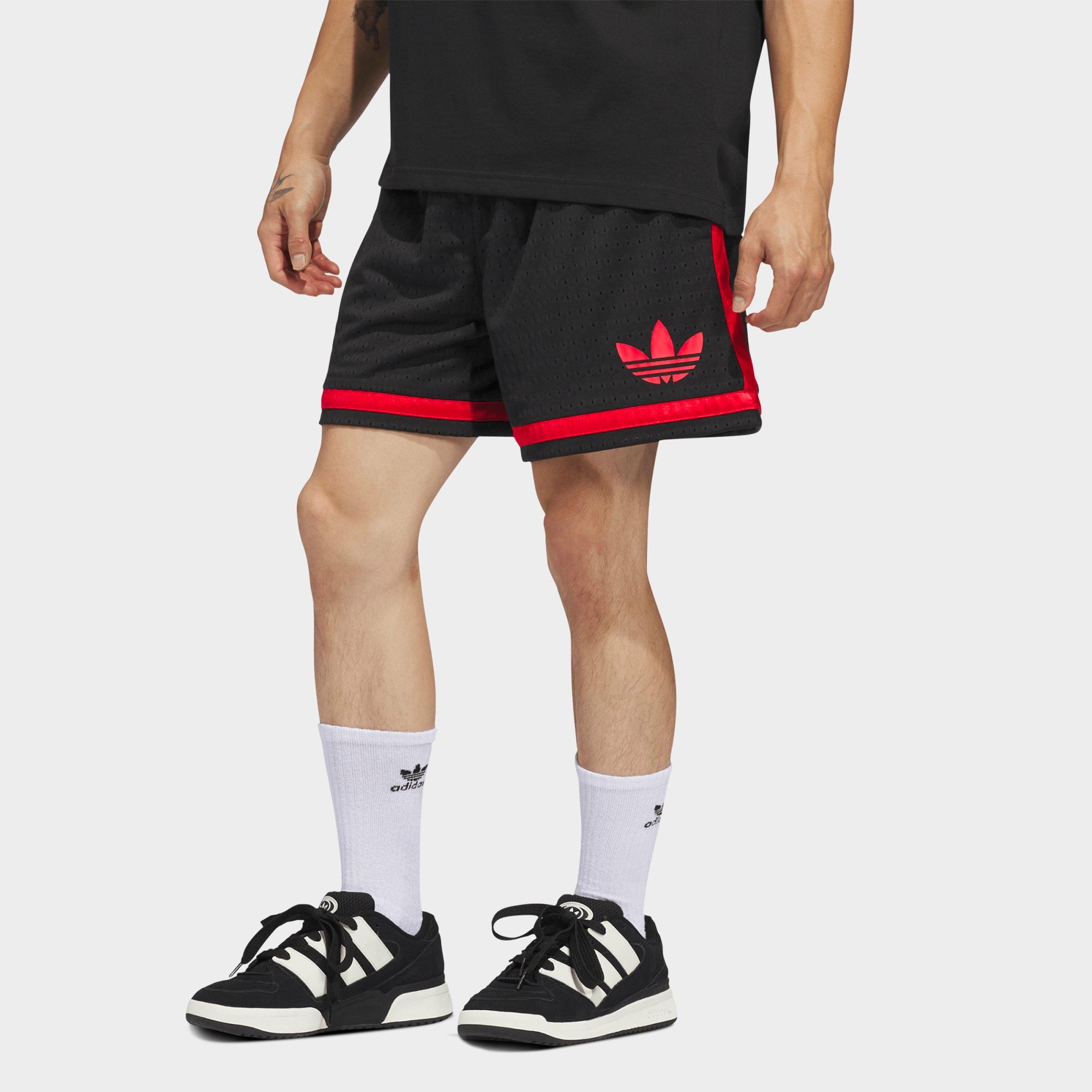 Click here for adidas Mens Originals Basketball Shorts in Black/P... prices