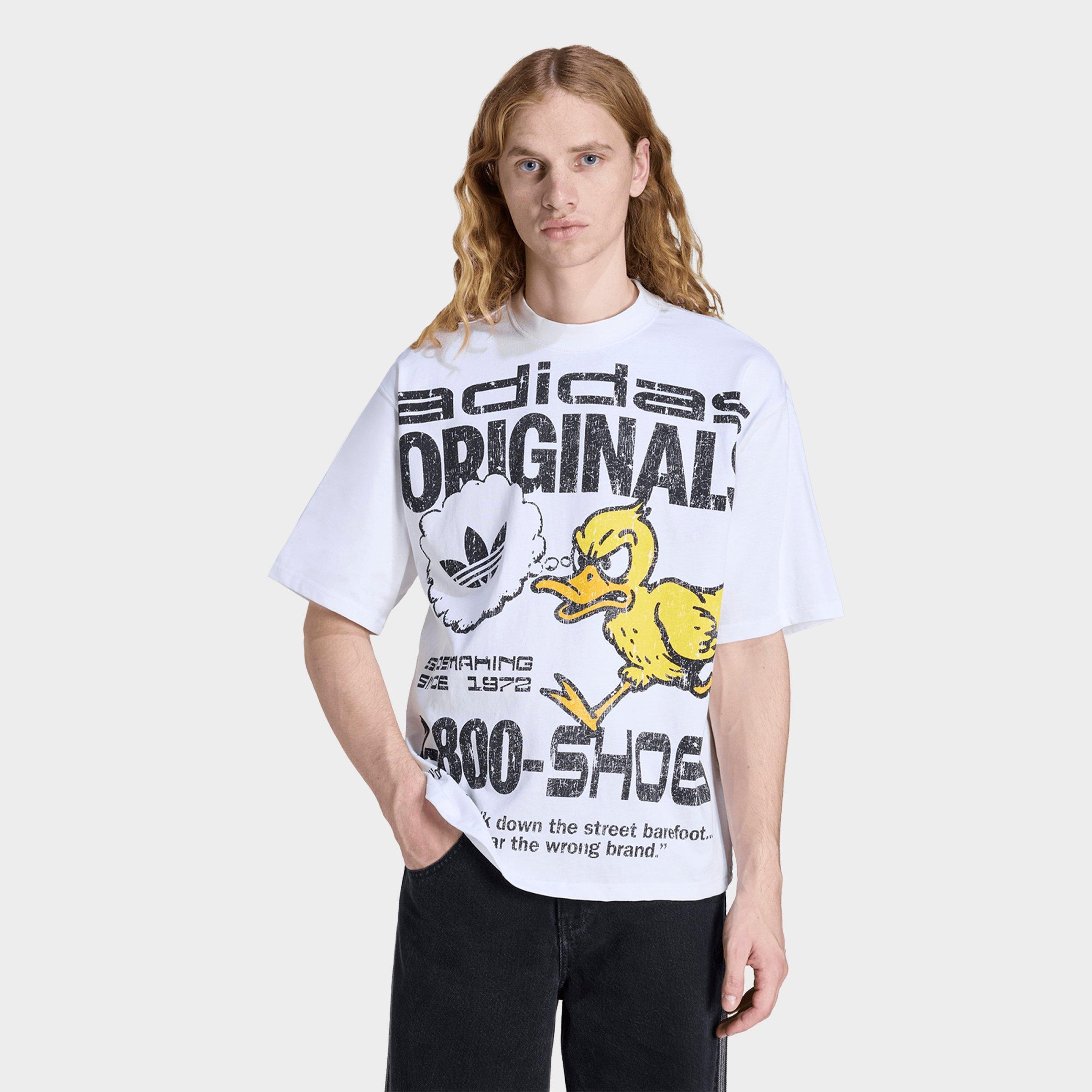Click here for adidas Mens Originals Duck Graphic T-Shirt in Whit... prices